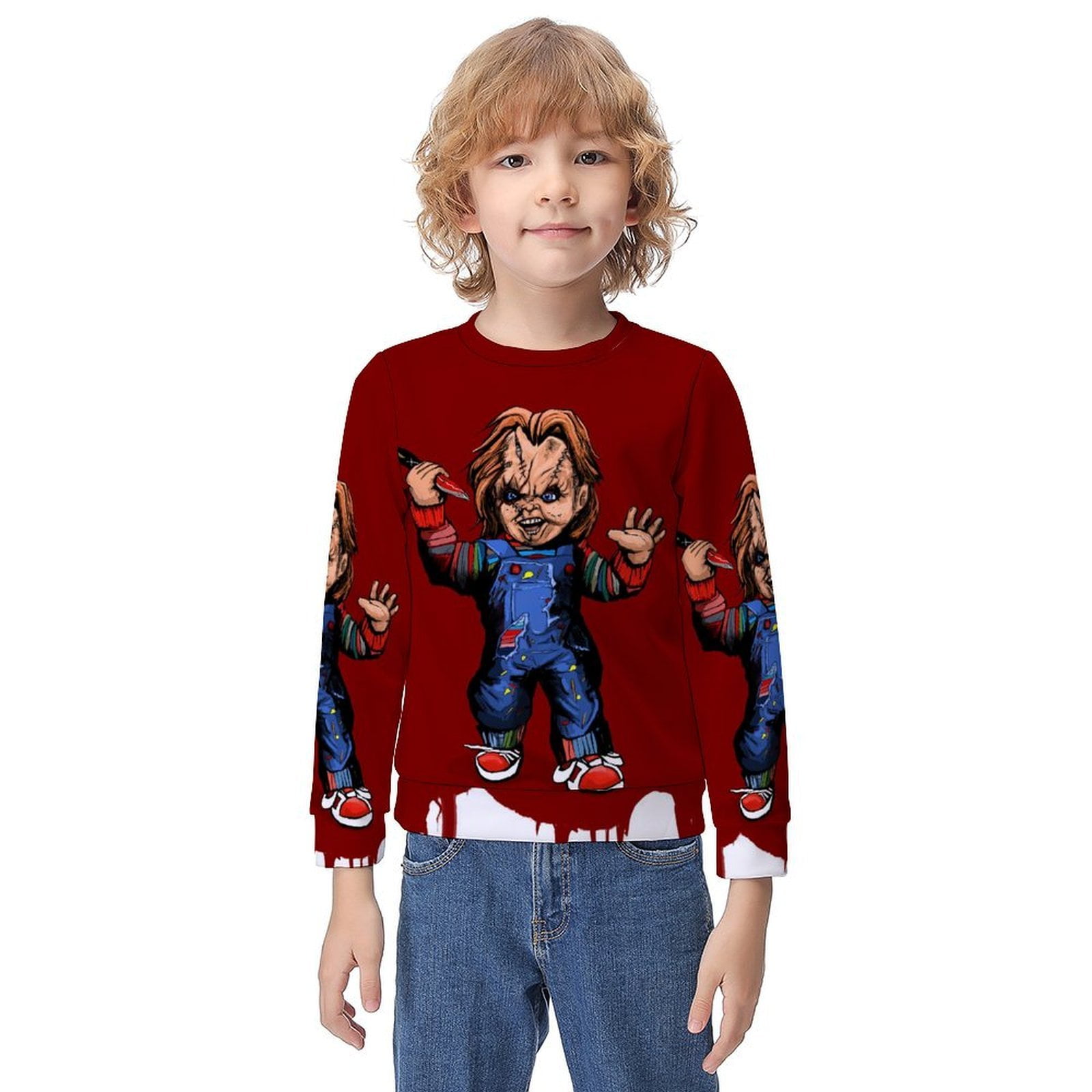 Chucky Comic Children Pullover Sweater Sweatshirts Fashion 3D Printed ...