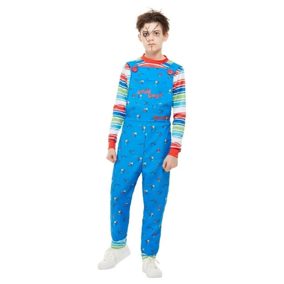 Chucky Costume Child Blue Licensed Fancy Dress Tween 12+ Male Kids ...