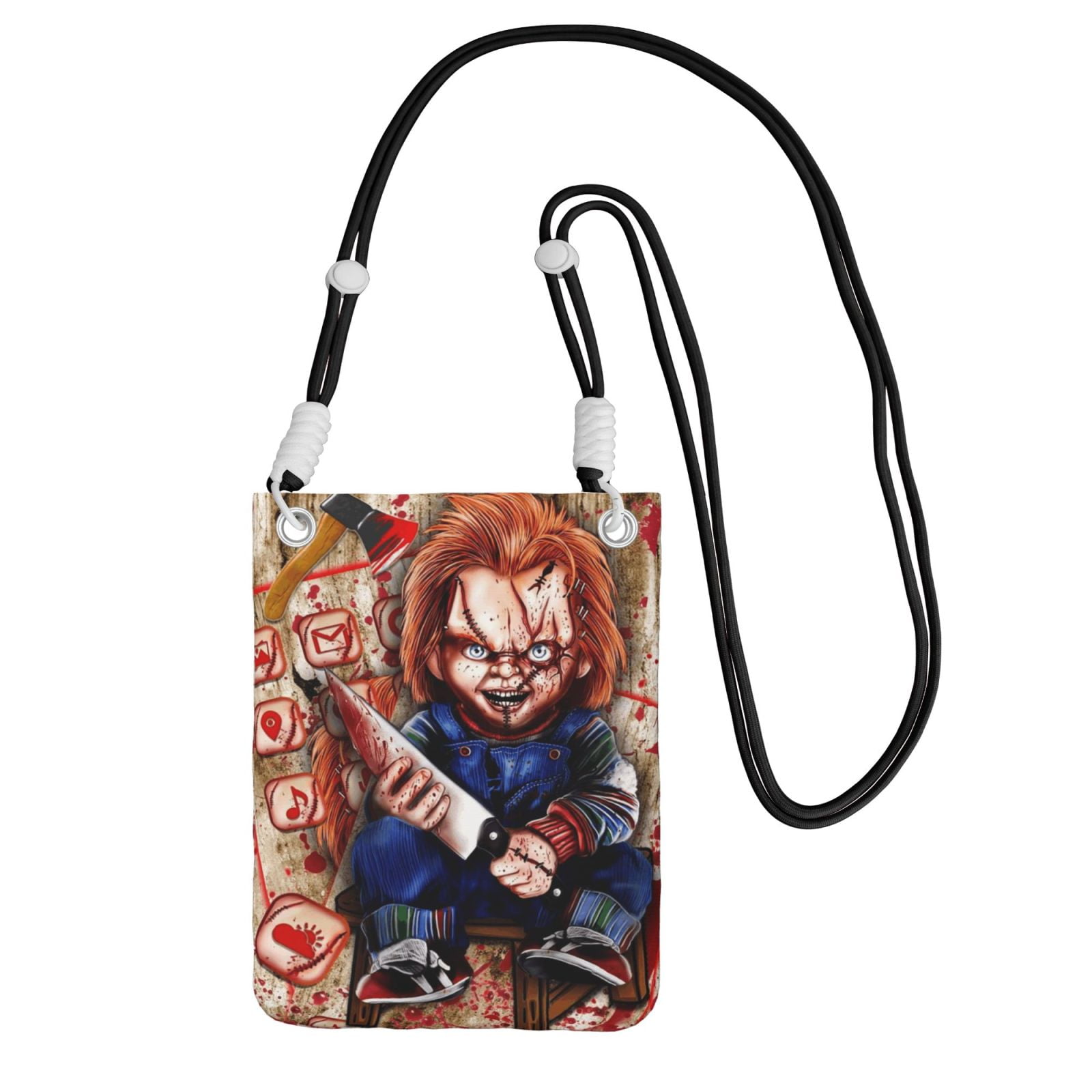 Chucky Crossbody Bag Travel Wallet Cell Phone Pouch Purse with Shoulder ...