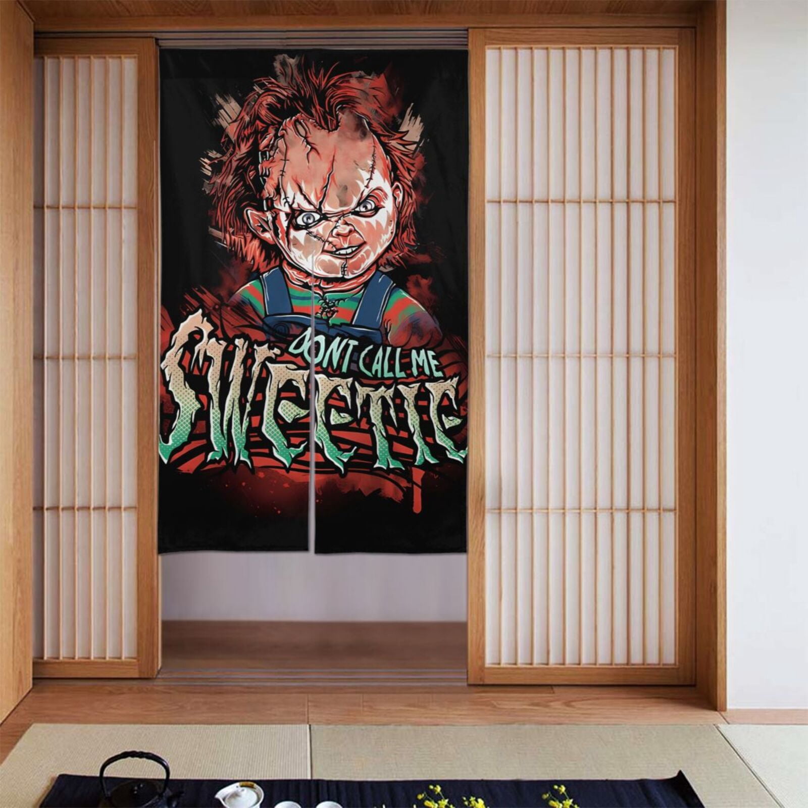 Chucky Curtain For Bedroom Door Window Curtains Door Sidelight Curtain ...