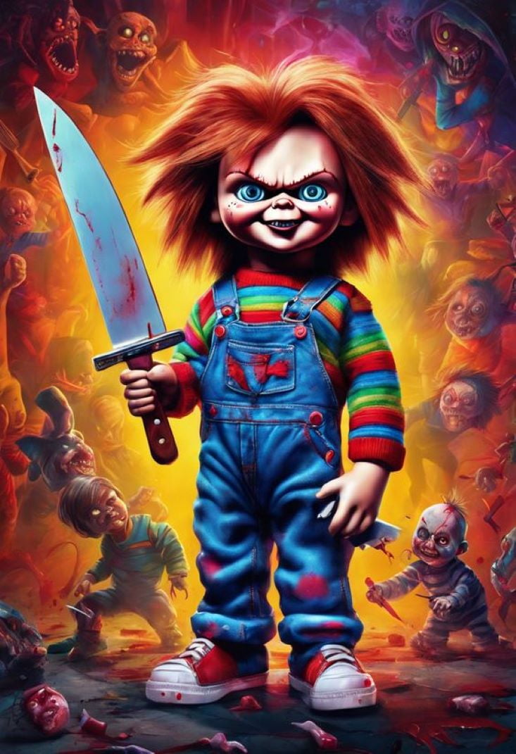 Chucky Diamond Art Painting Kits - Full Drill Diamond Dots Paintings ...