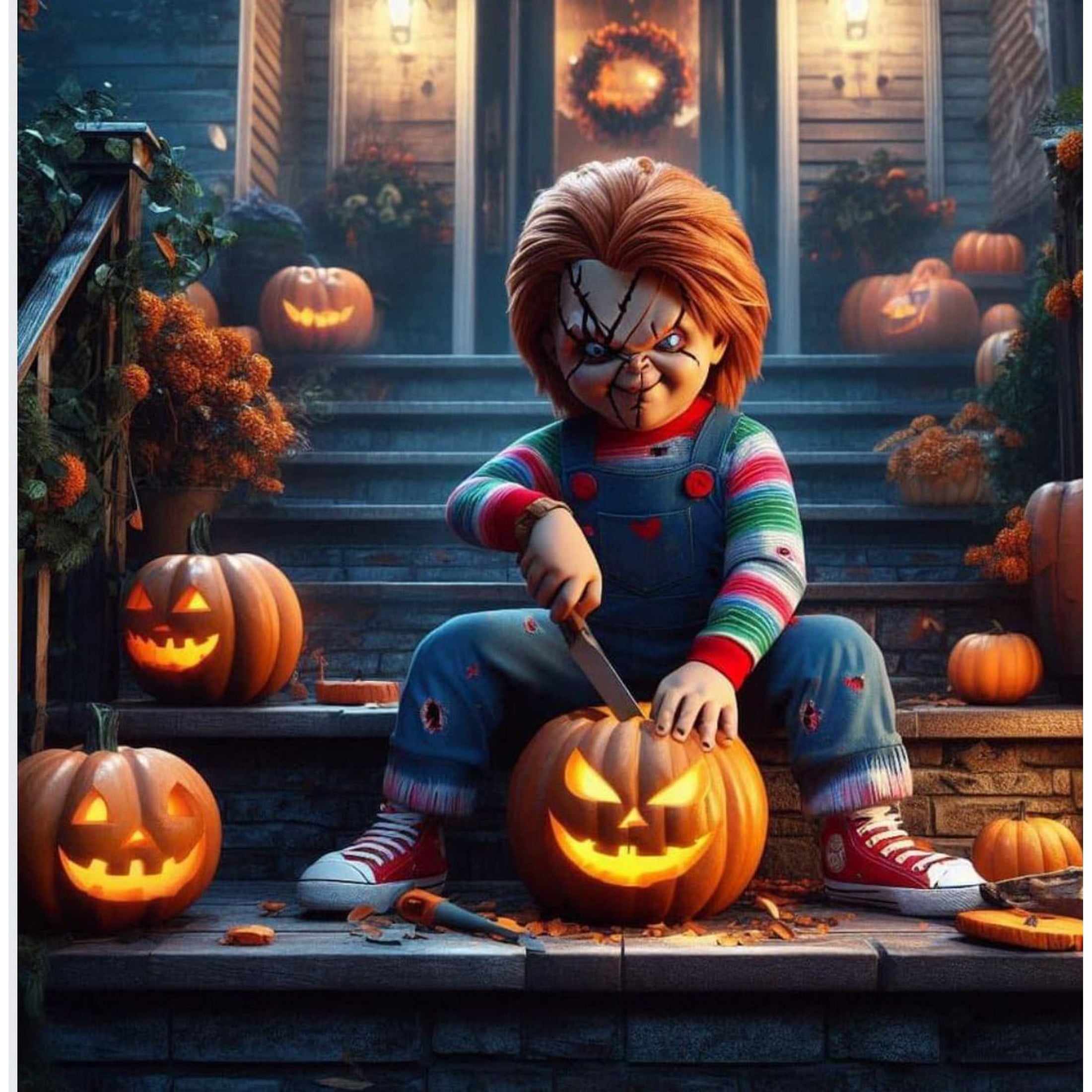 Chucky Diamond Painting Set (for Adults) 5D DIY Character Diamond Art ...