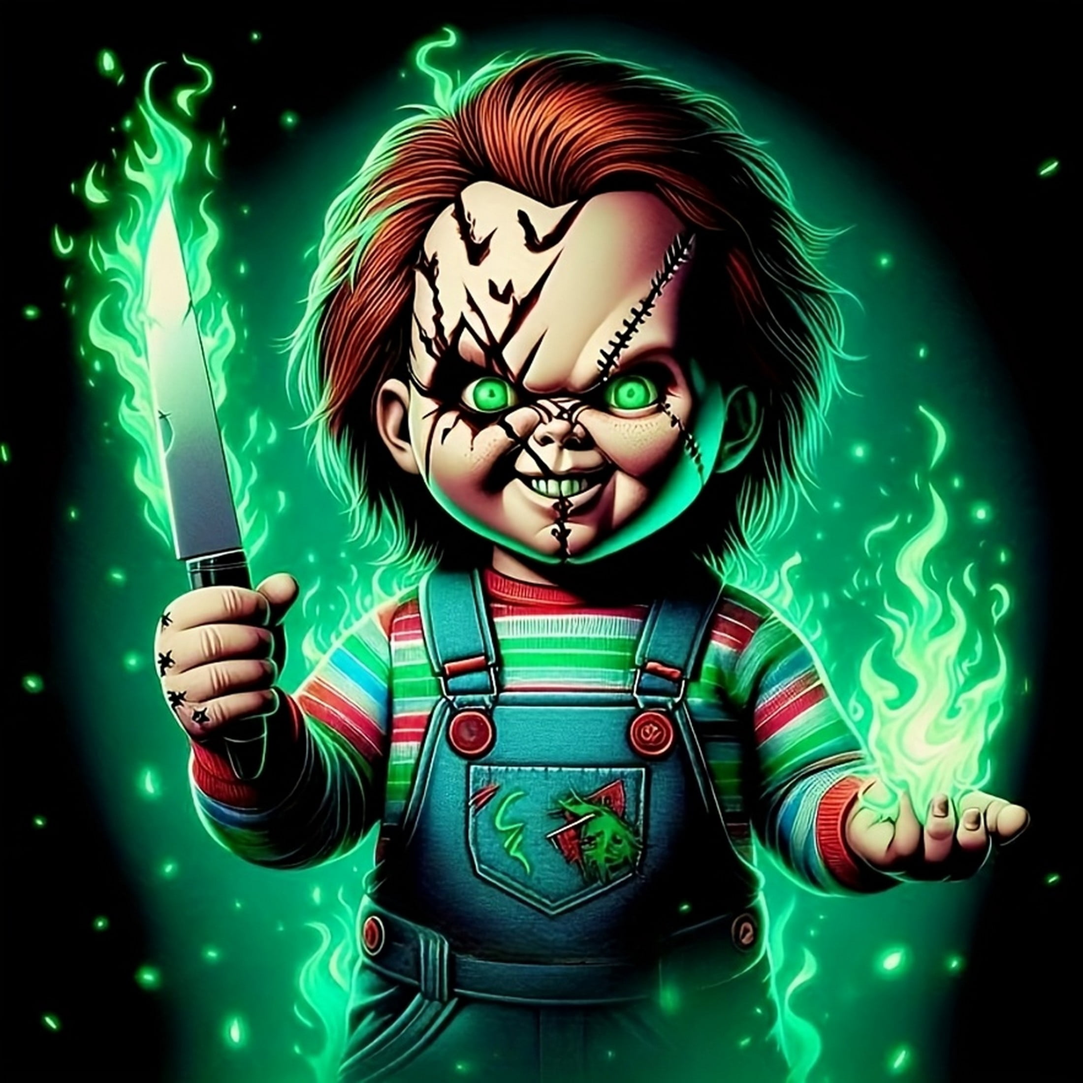 Chucky Diamond Painting Set (for Adults) 5D DIY Character Diamond Art ...