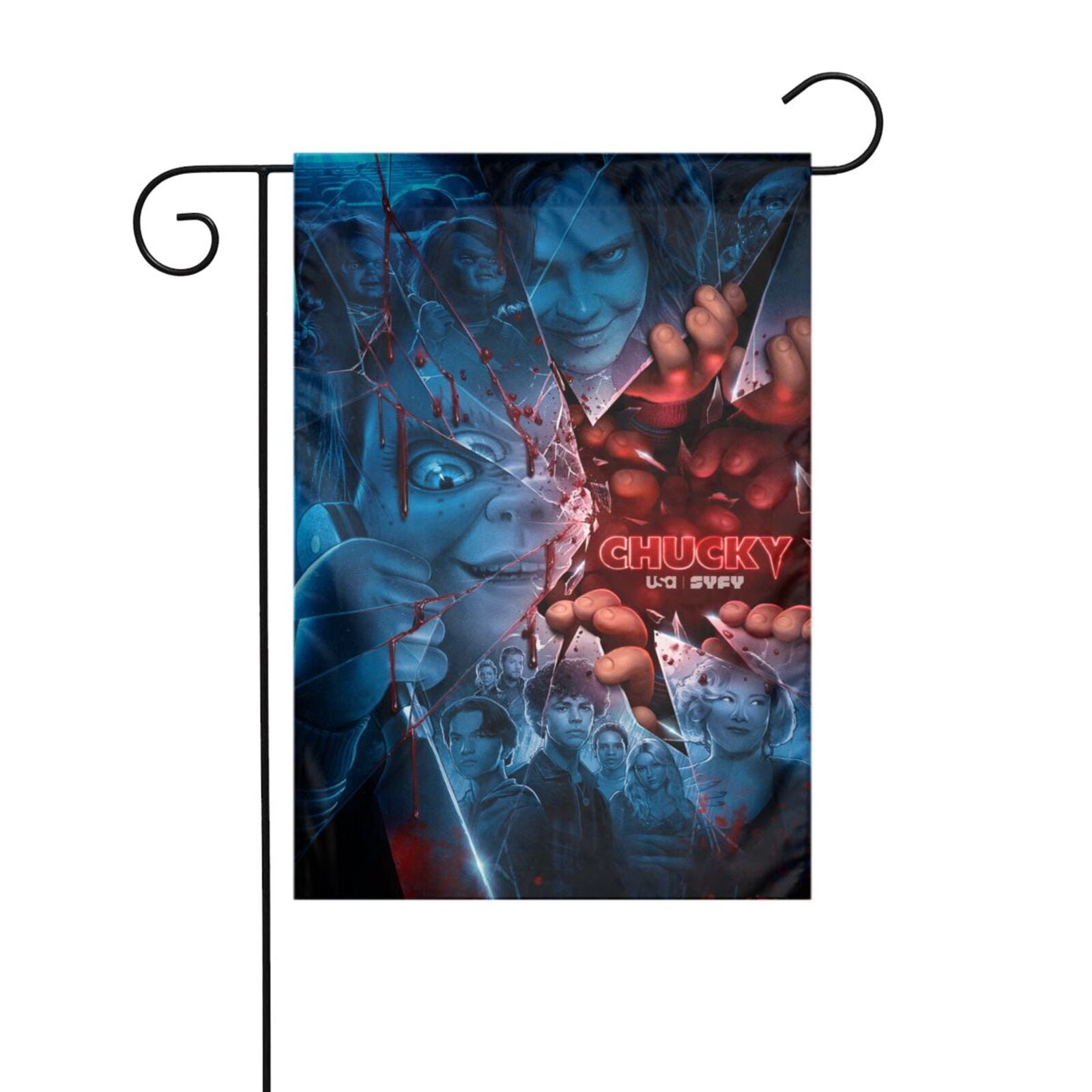 Chucky Doll Garden Flag Double Sided Yard Outdoor Home Small Decor ...