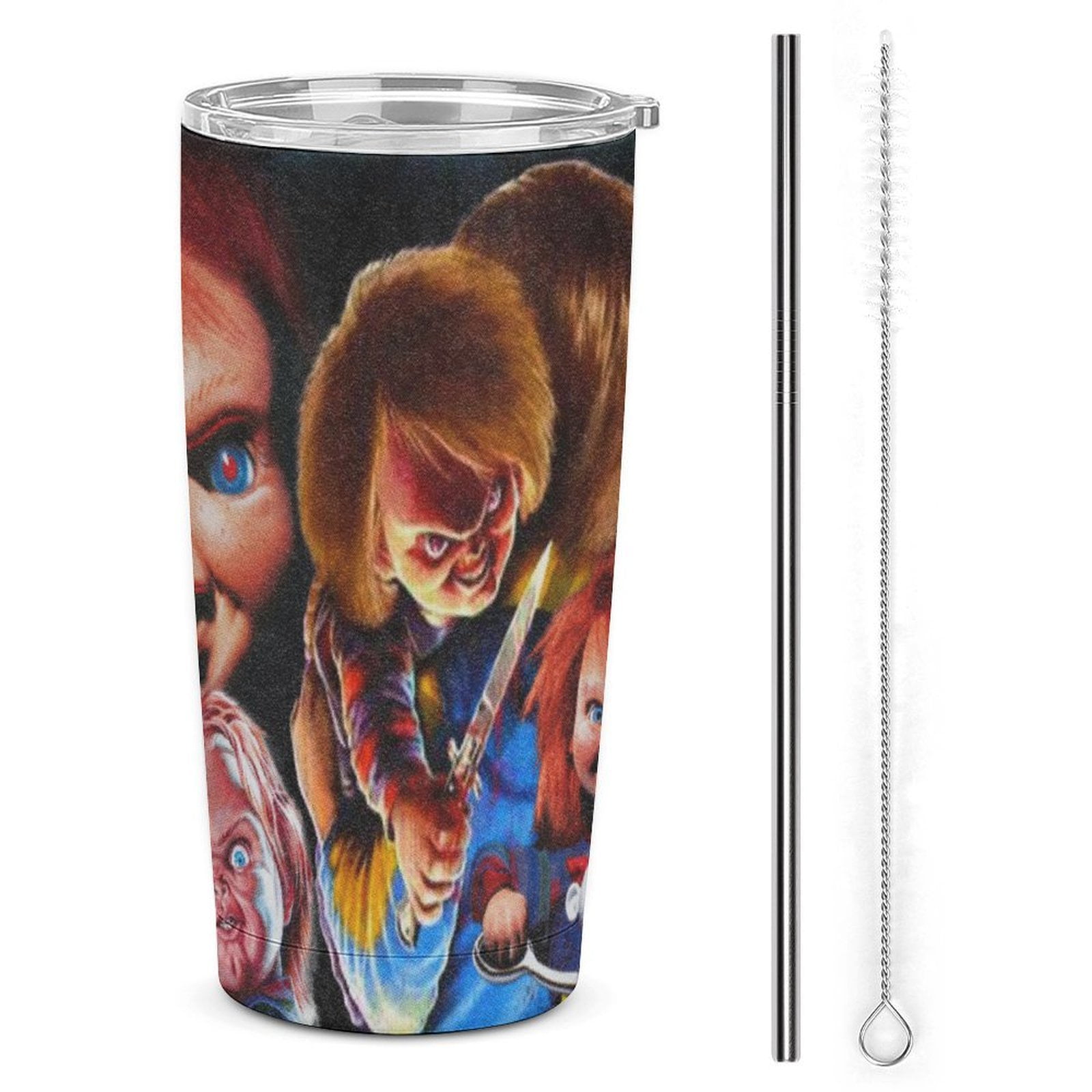 Chucky Doll Horror Stainless Steel Car Cup Daily Thermal Vacuum ...