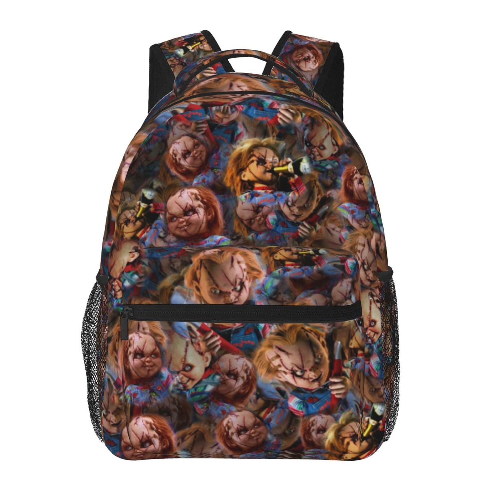 Chucky Doll Pattern Adjustable Laptop Backpack School Student Book Bag ...