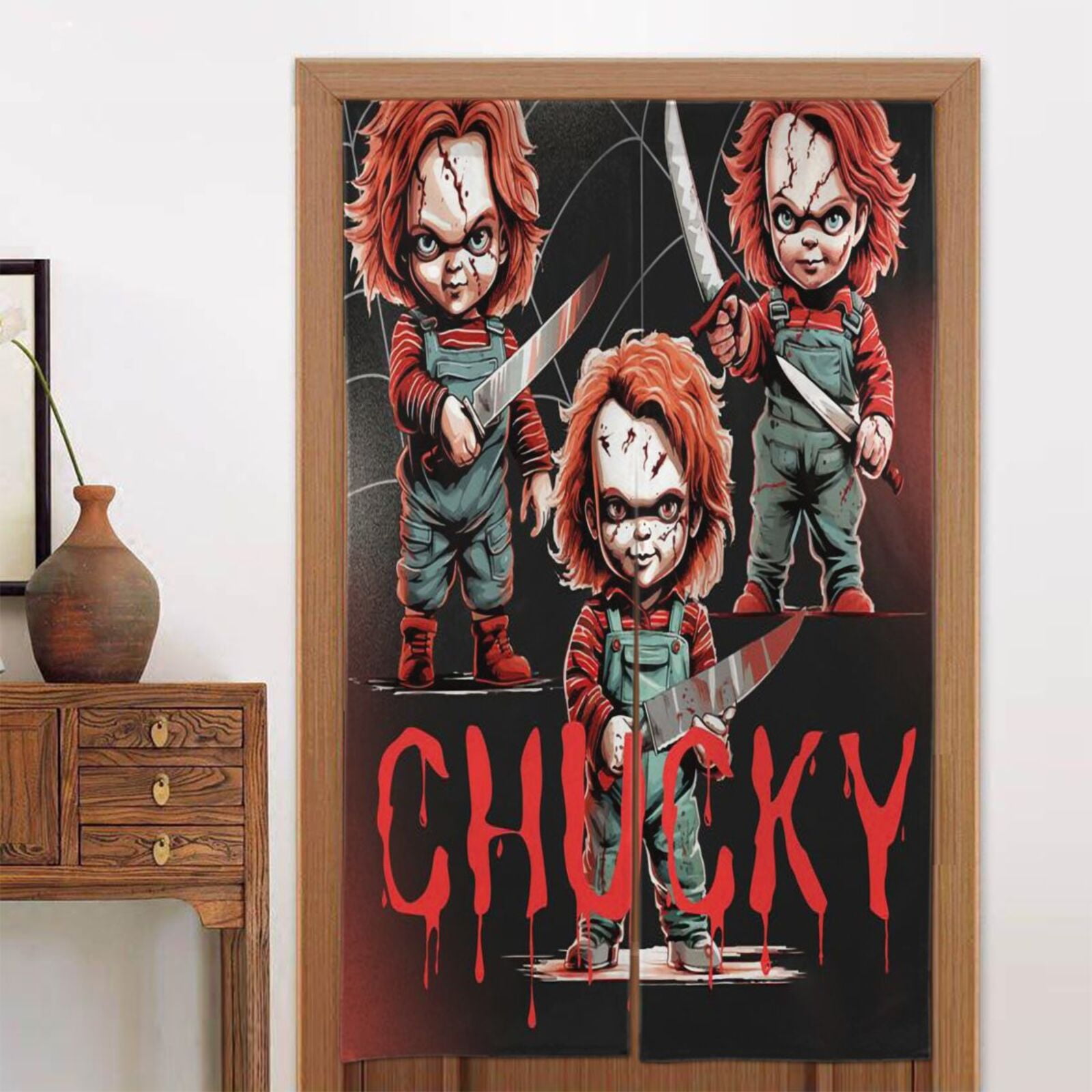 Chucky Door Curtains Doorway Privacy Dividers Noren Curtain Blackout ...