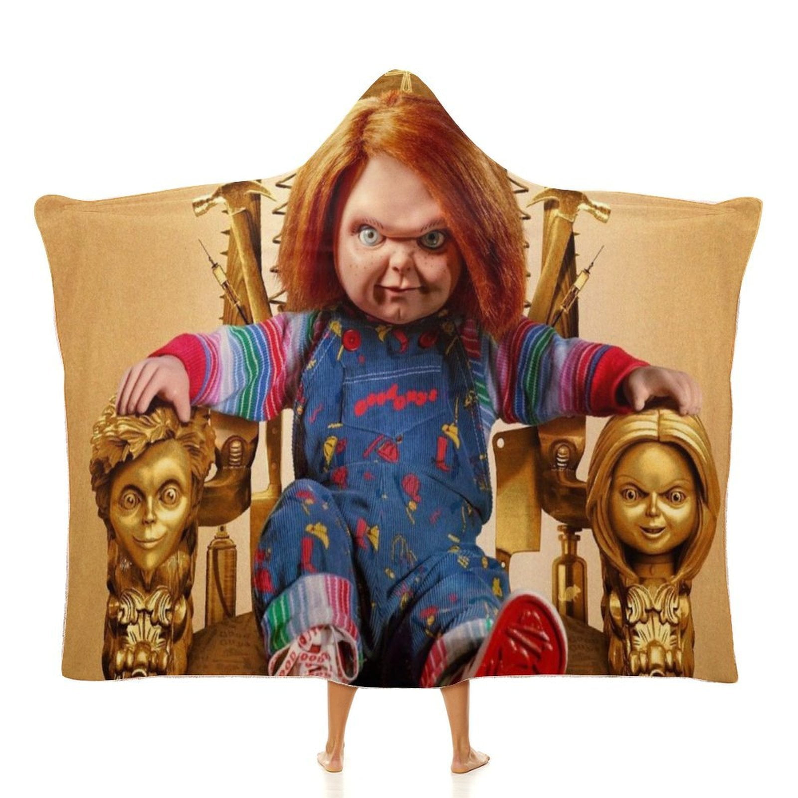 Chucky Film Soft Wearable Blanket Hoodie Hooded Blanket Warm Decor Gift ...