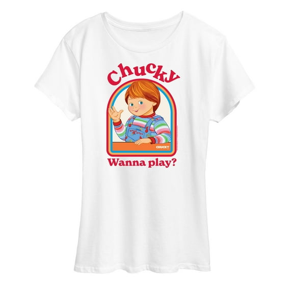 Chucky - Friendly, Wanna Play - Women's Short Sleeve Graphic T-Shirt ...