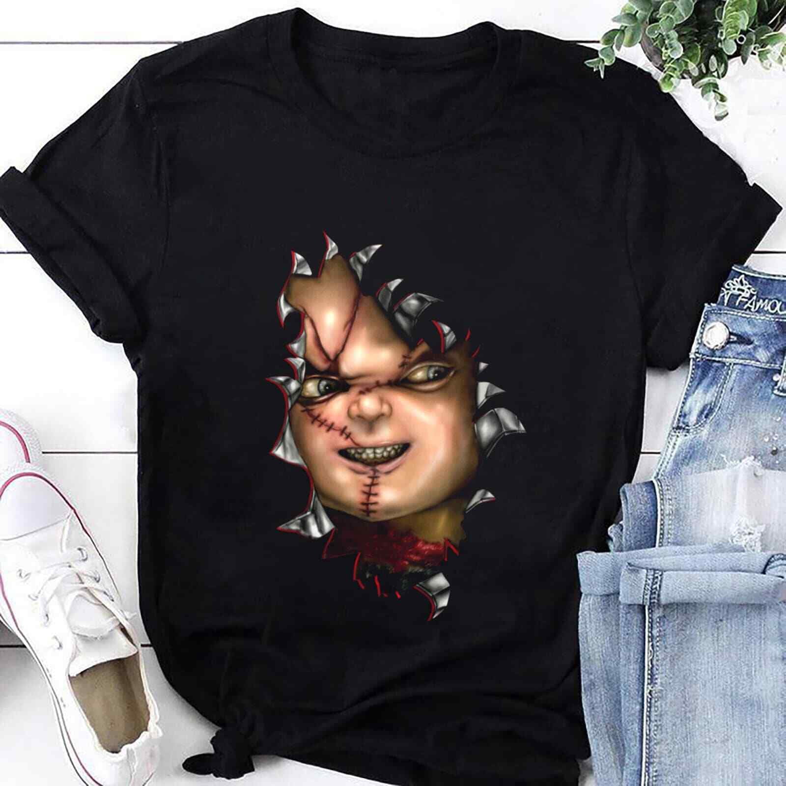 Chucky Halloween Horror Movie T-Shirt, Chucky Shirt Fan Gifts, Chucky ...