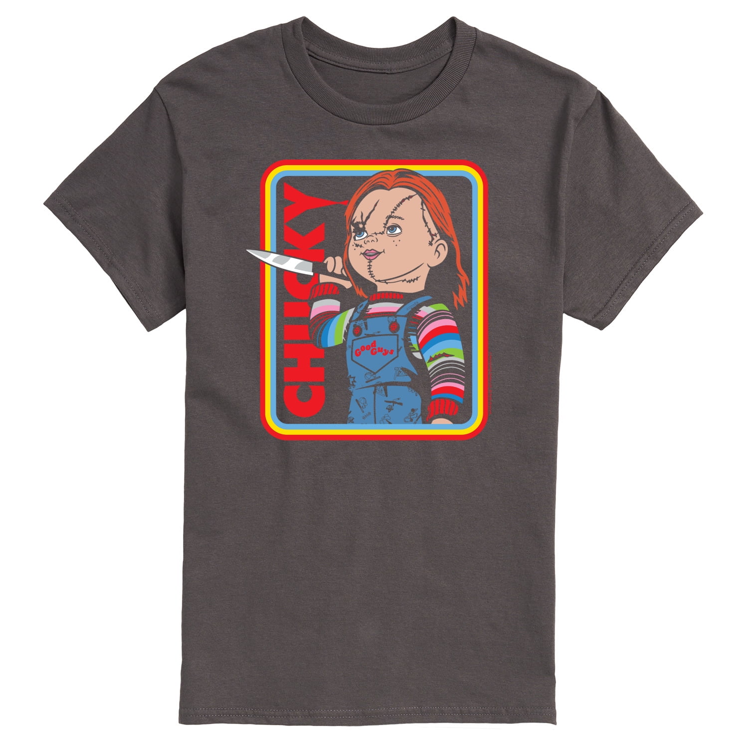 Chucky - Retro Chucky & Knife - Men's Short Sleeve Graphic T-Shirt ...