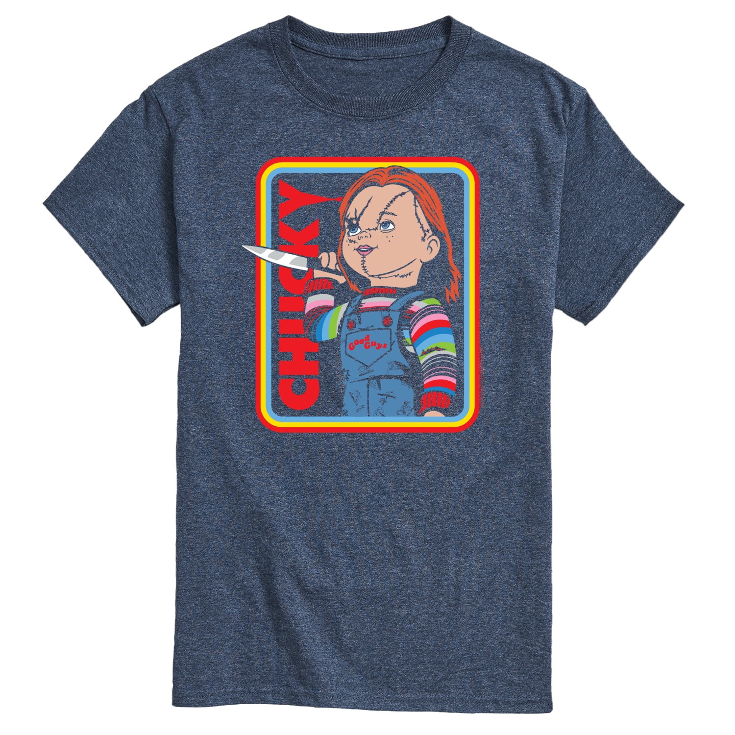 Chucky - Retro Chucky & Knife - Men's Short Sleeve Graphic T-Shirt ...