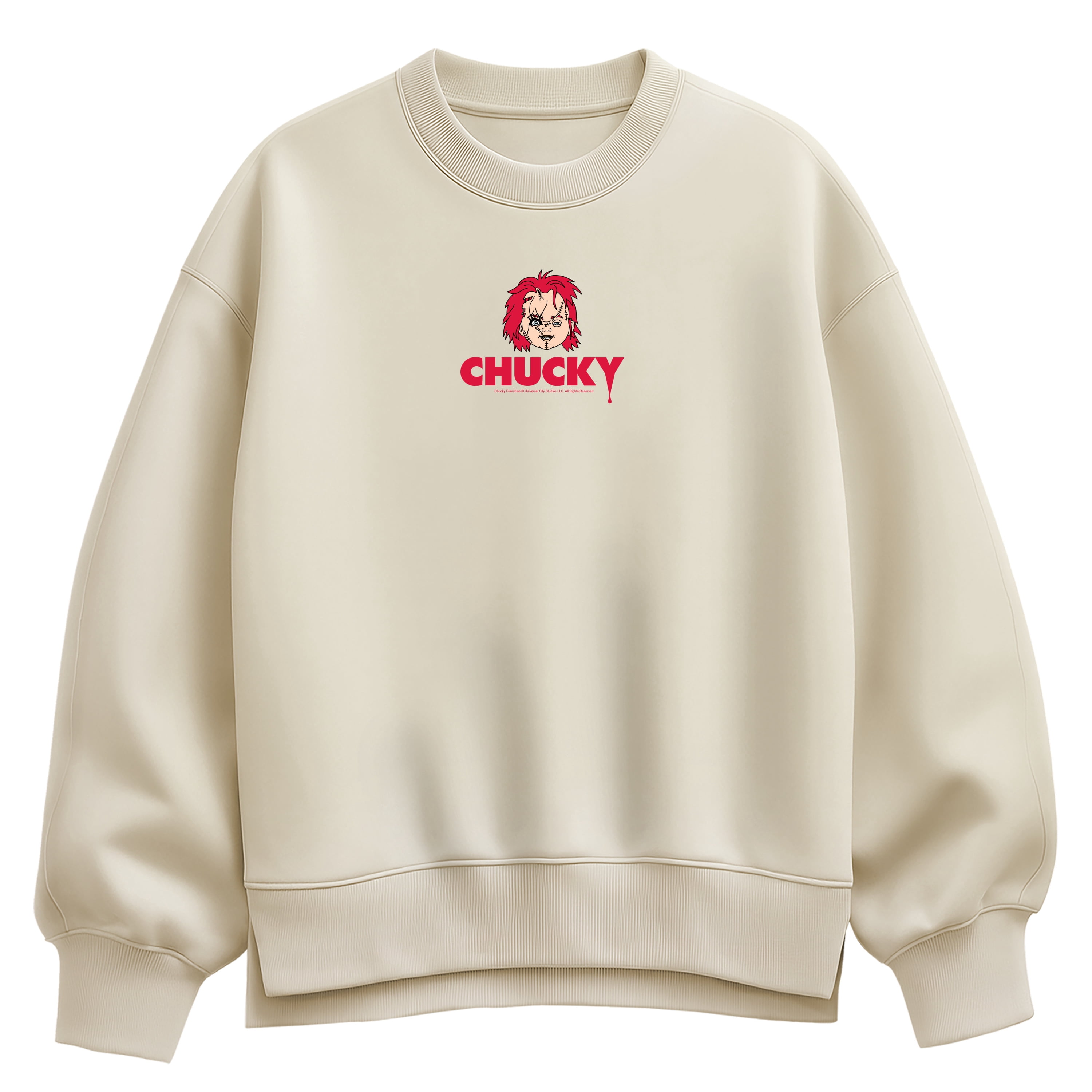 Chucky - Head - Women's Fleece Crew Sweatshirt - Walmart.com