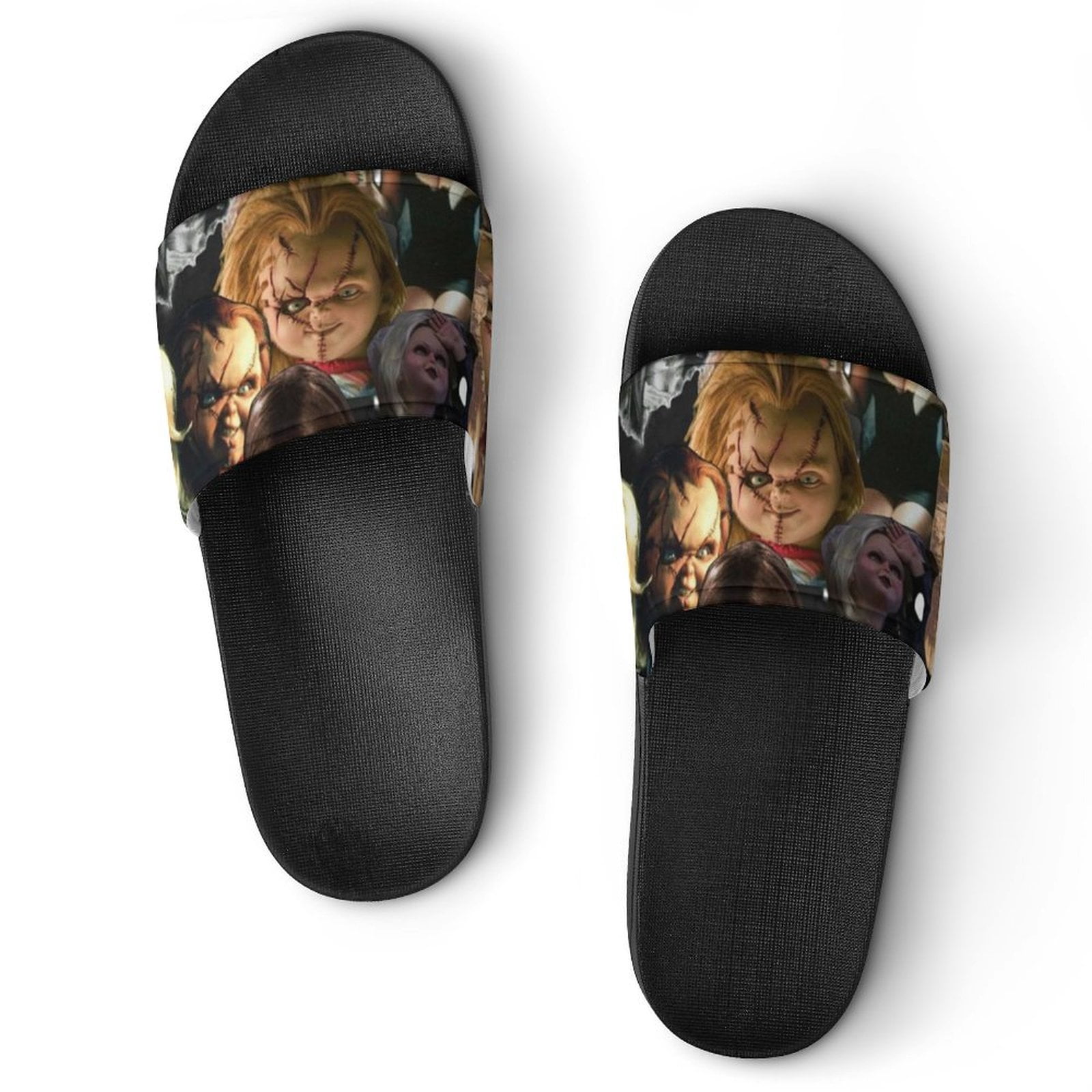 Chucky Home Slippers Non Slip Bathroom Open Toe Shoes Lightweight Slide ...