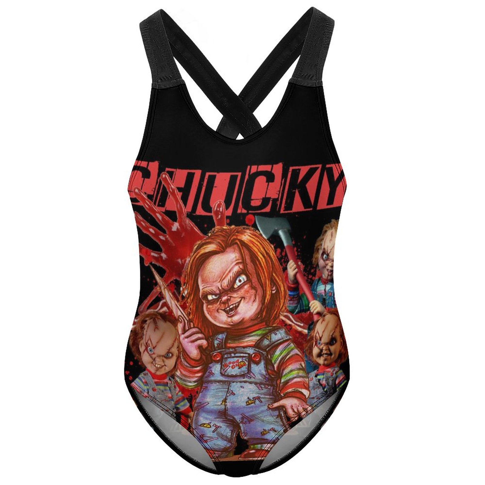 Chucky Horror Girl's One-piece Swimsuit Summer Children's Beach ...