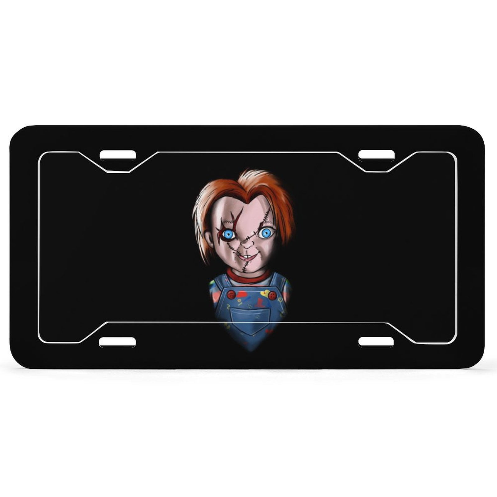 Chucky Horror License Plate Covers Frames Aluminum Auto Truck Car Tag ...