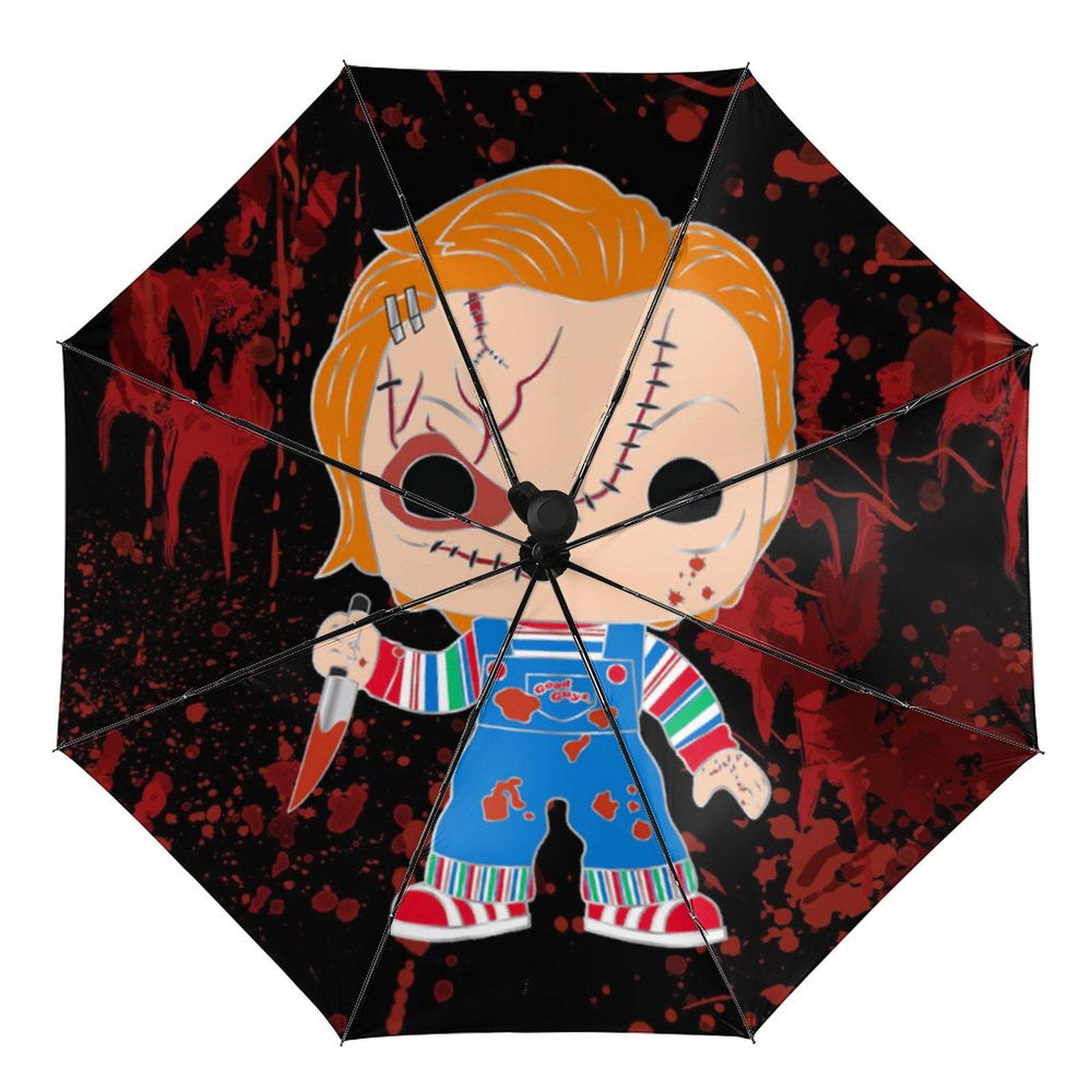 Chucky Horror Movie Automatic Umbrellas Windproof Folding Umbrella ...