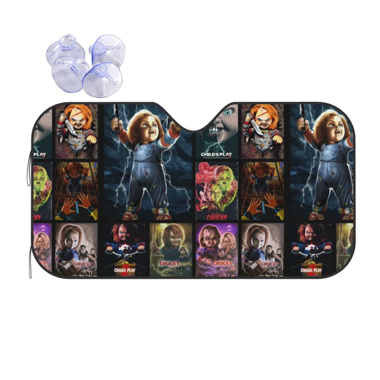 Chucky Horror Movie Child's Play Foldable Car Windshield Sunshade ...