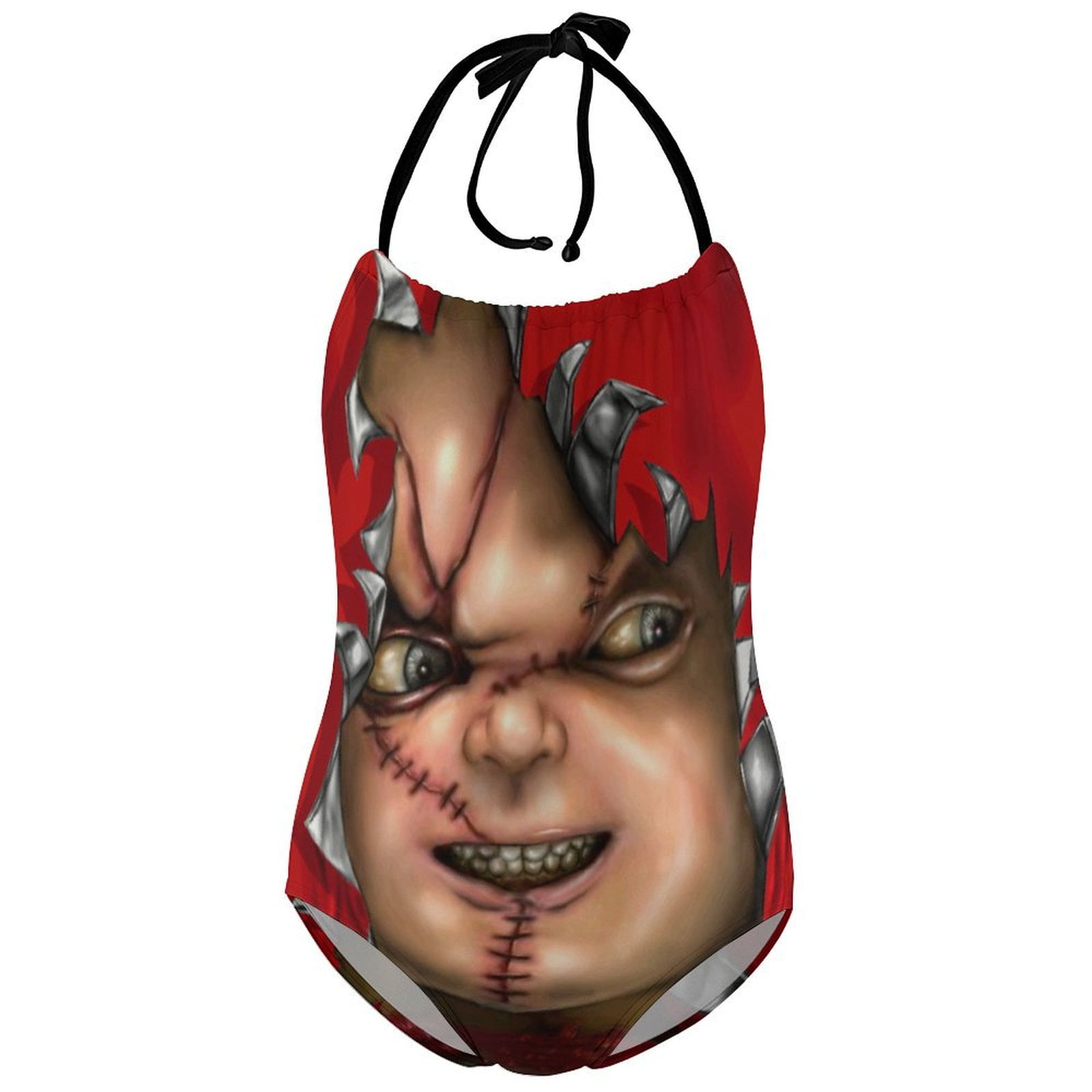 Chucky Horror Movie Girls One Piece Swimsuit Quick Dry Swimwear Print ...