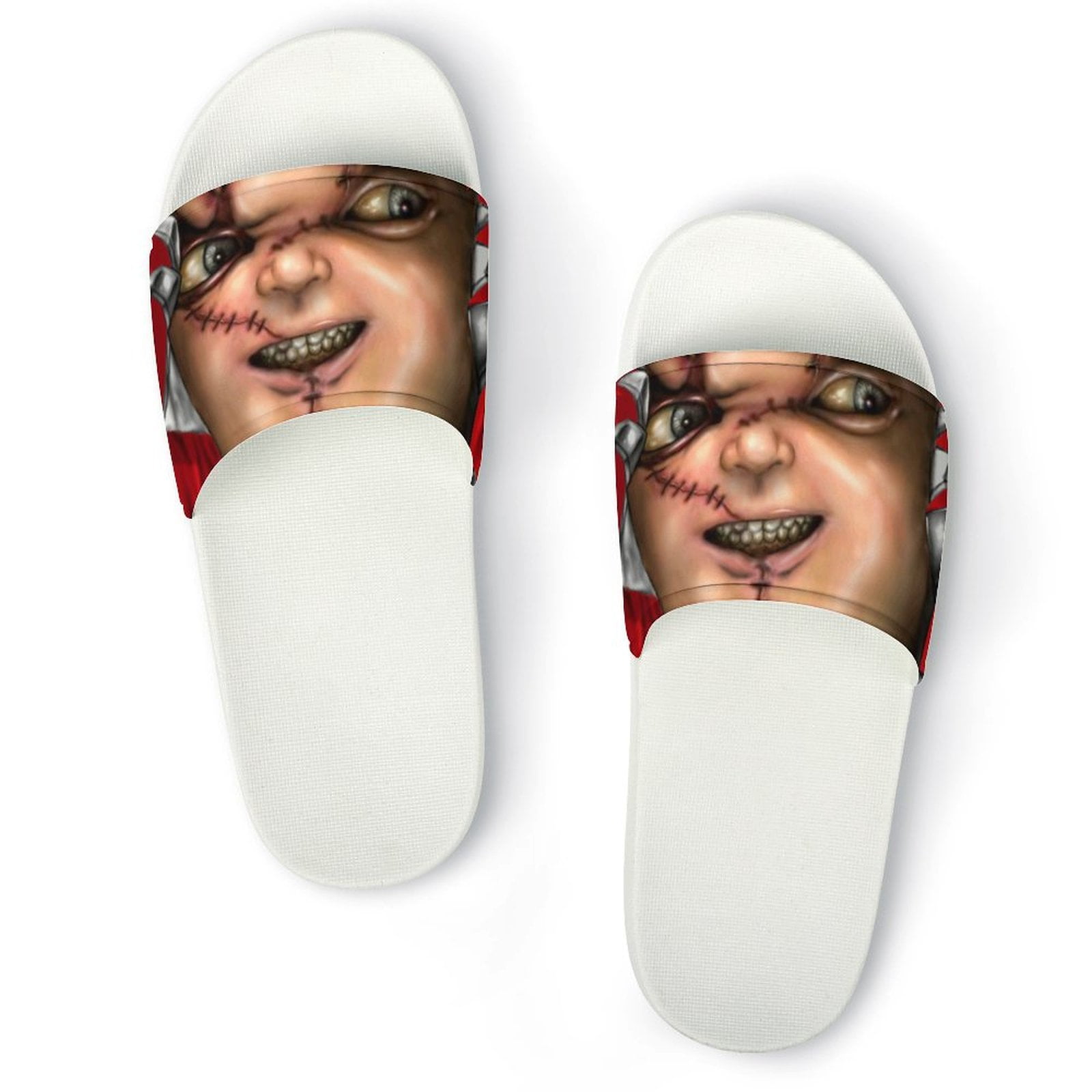 Chucky Horror Movie Home Slippers Non Slip Bathroom Open Toe Shoes ...