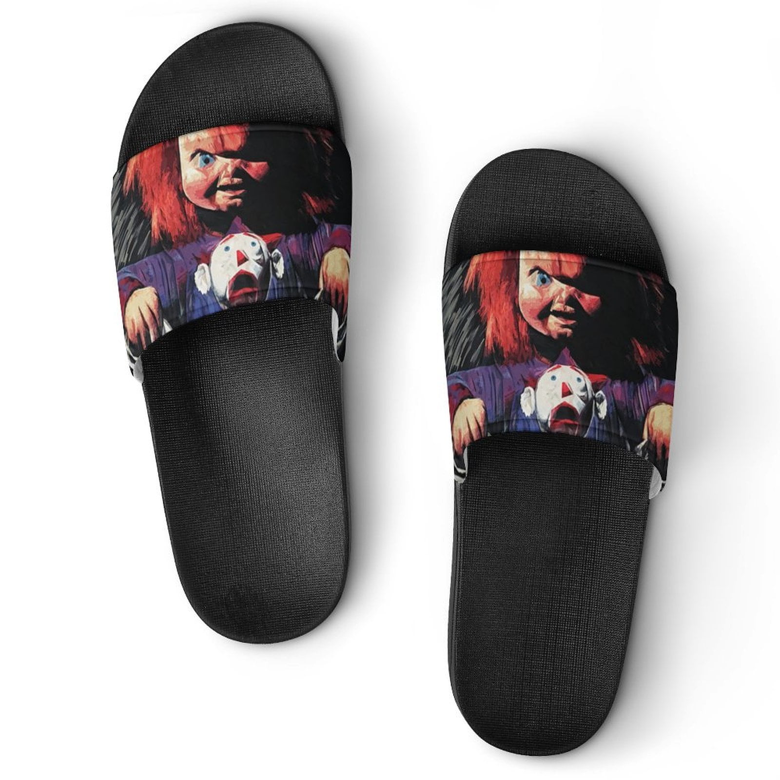 Chucky Horror Movie Home Slippers Non Slip Bathroom Open Toe Shoes ...