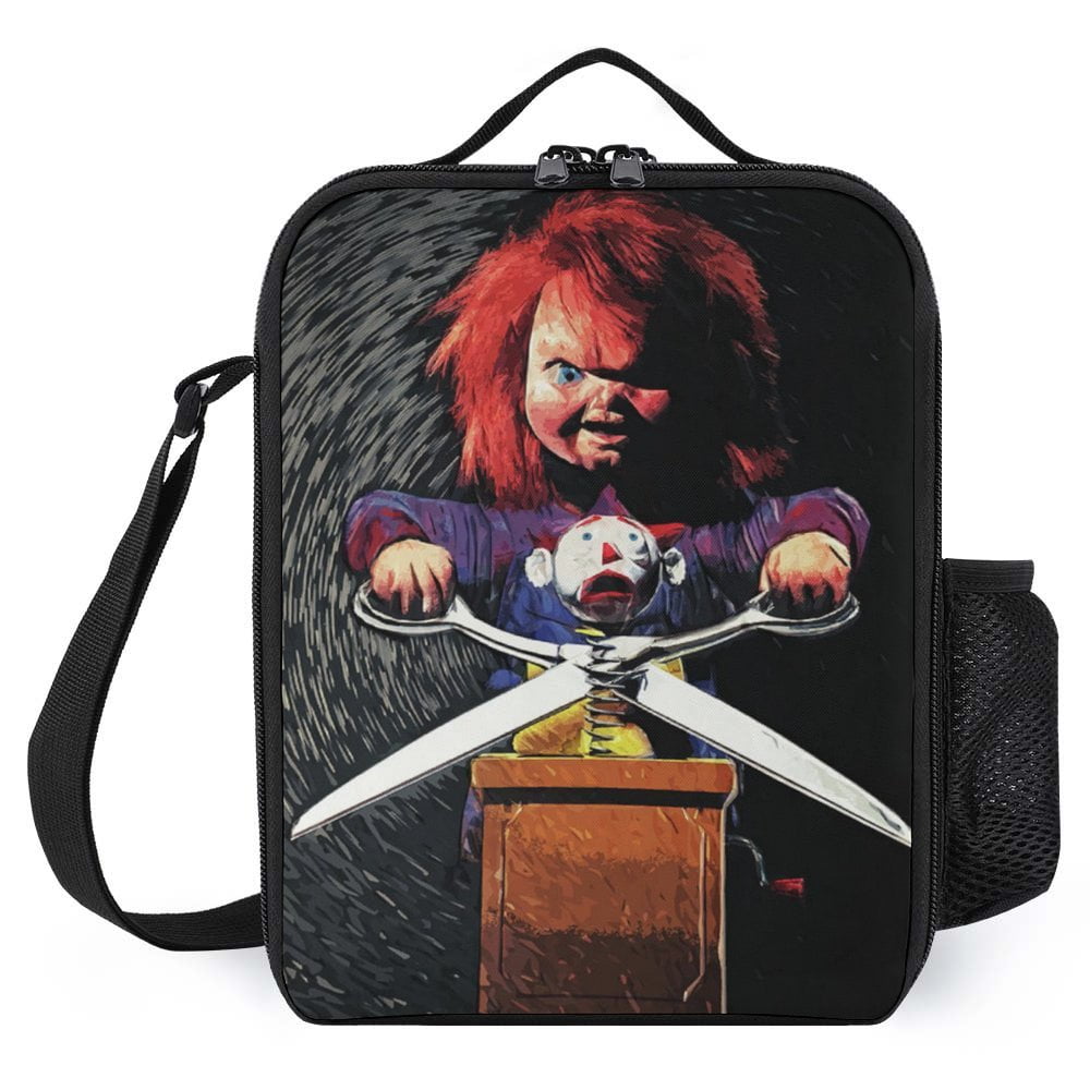 Chucky Horror Movie Lunch Bags Shoulder Bag Reusable Lunch-Box Portable ...