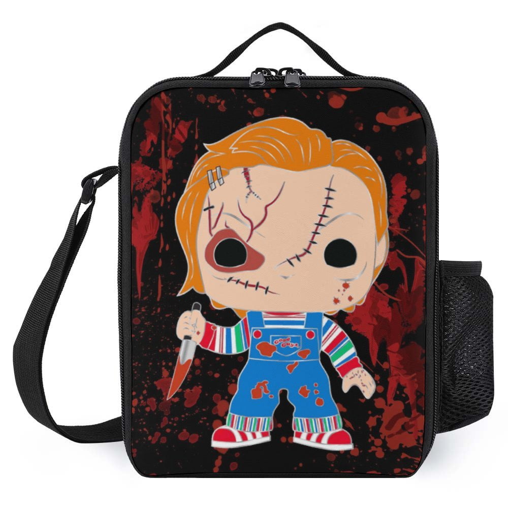 Chucky Horror Movie Lunch Bags Shoulder Bag Reusable Lunch-Box Portable ...