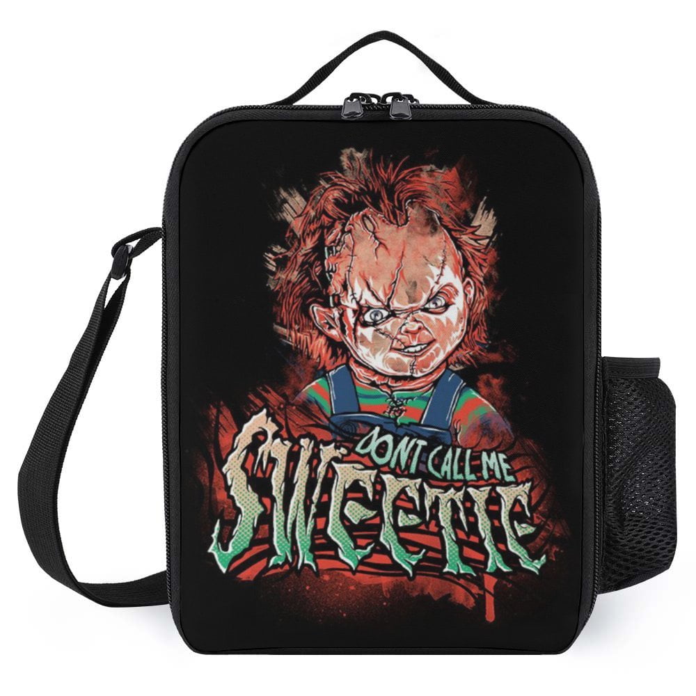 Chucky Horror Movie Lunch Bags Shoulder Bag Reusable Lunch-Box Portable ...