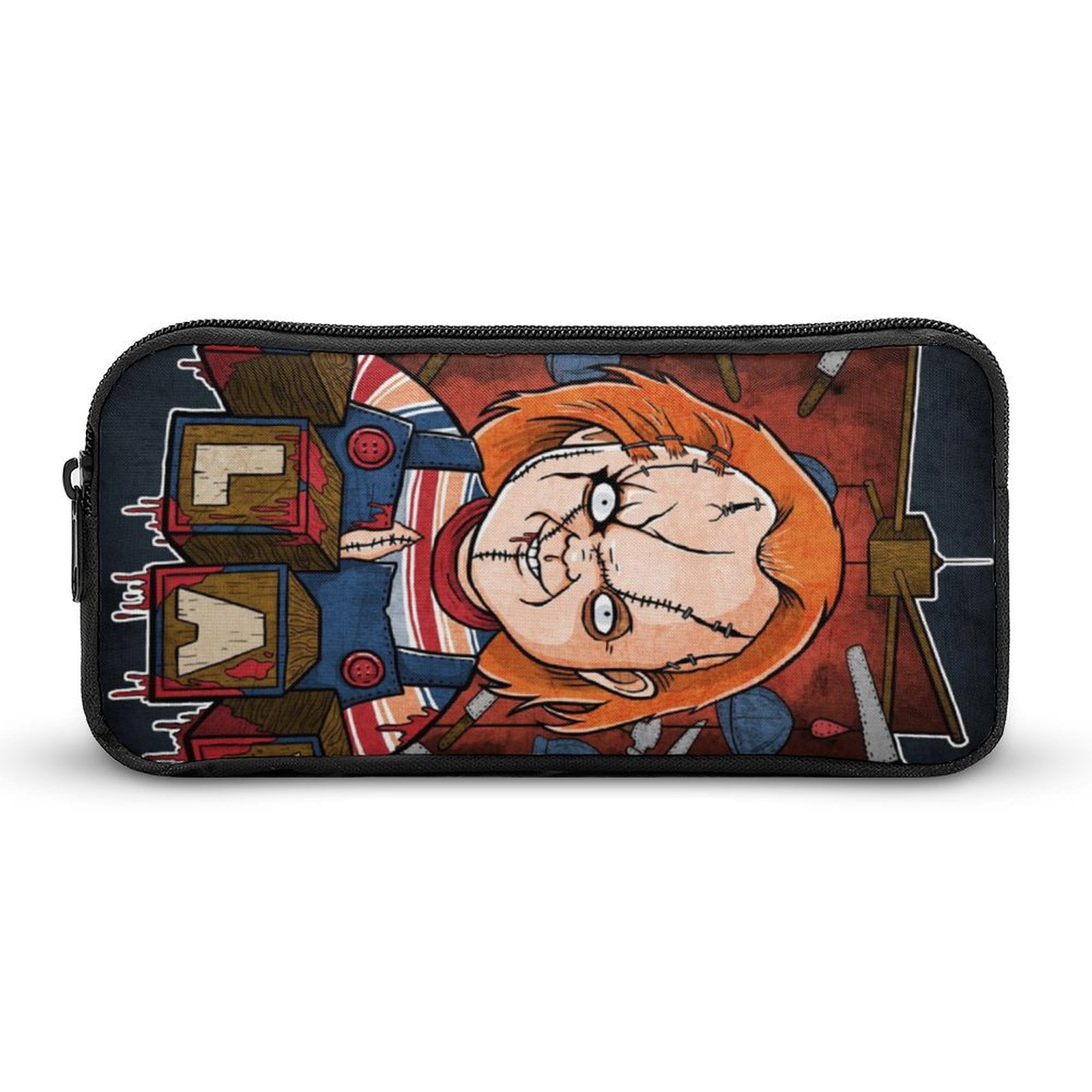 Chucky Horror Movie Pencil Case Portable Pencil Bag Zipper Cosmetic Bag ...