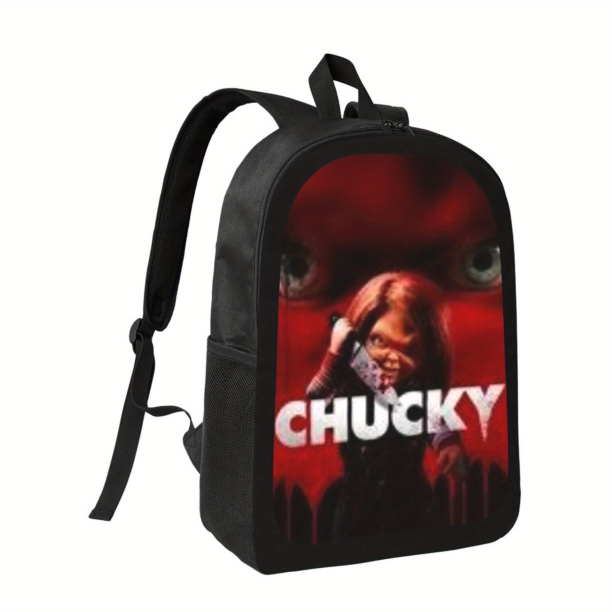 Chucky Horror Movie Print Fashion Backpack - Durable Material Fabric ...