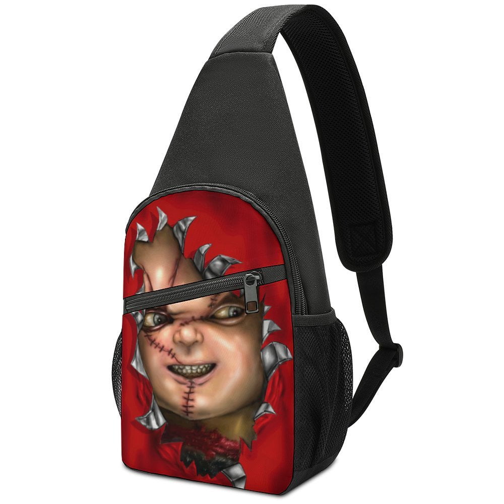 Chucky Horror Movie Unisex Crossbody Bags Lightweight Sling Backpack ...
