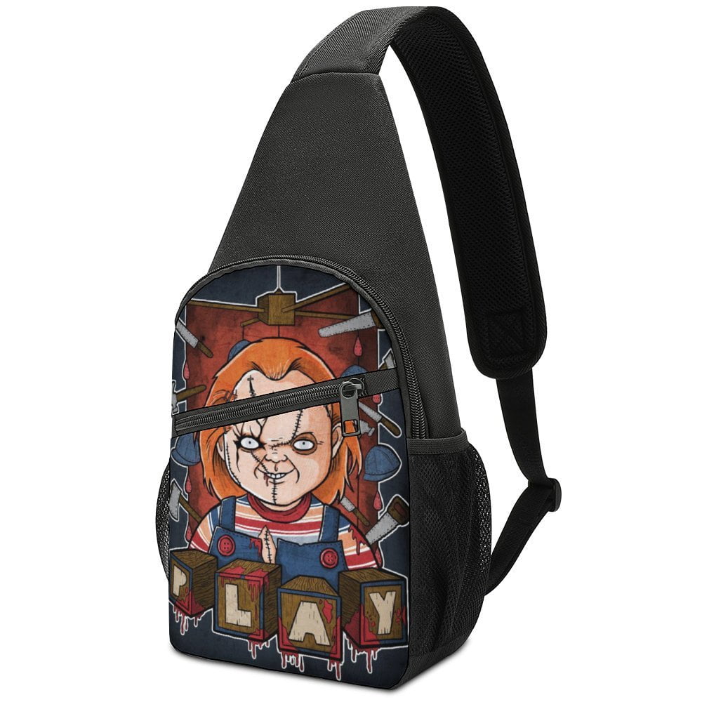 Chucky Horror Movie Unisex Crossbody Bags Lightweight Sling Backpack ...