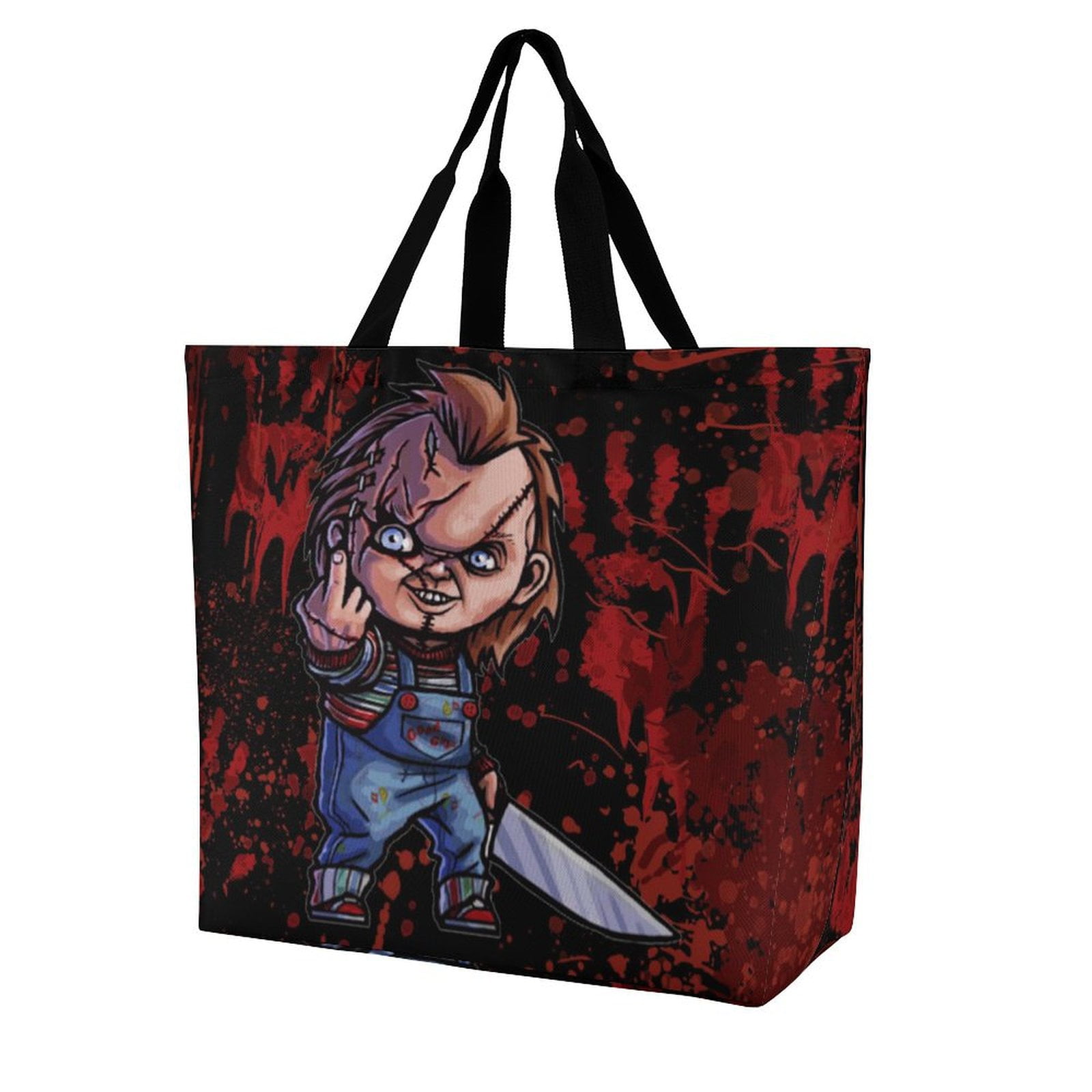 Chucky Horror Movie Women Tote Bags Lightweight One Shoulder Shopping ...