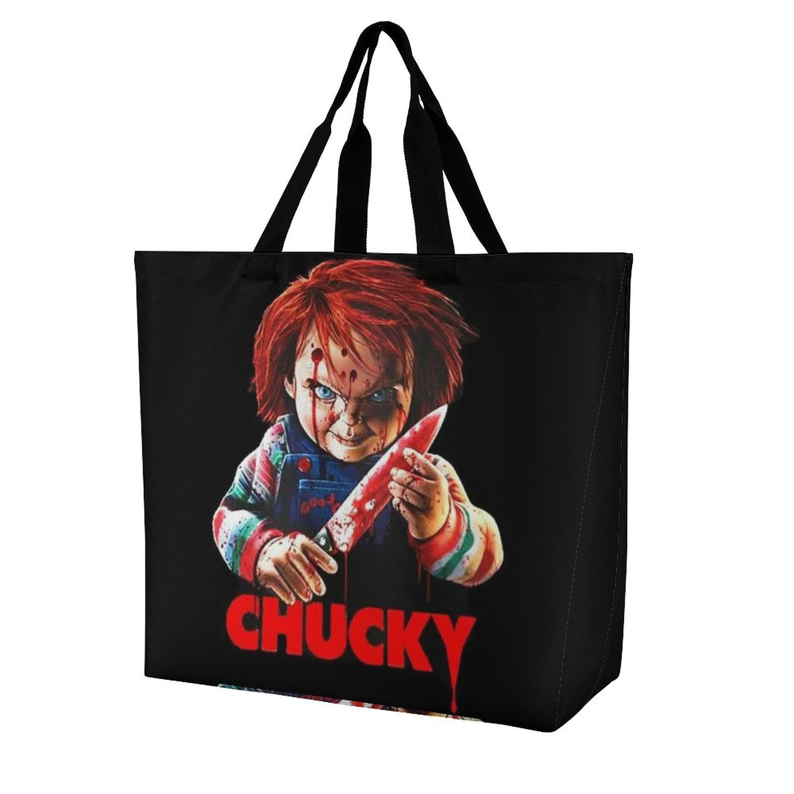 Chucky Horror Movie Women Tote Bags Lightweight One Shoulder Shopping ...
