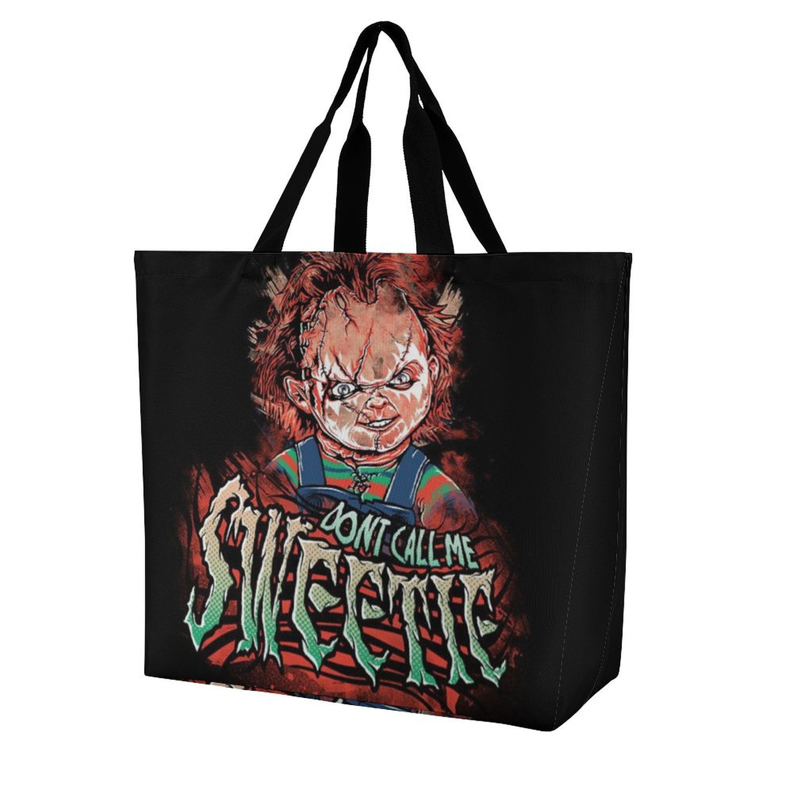 Chucky Horror Movie Women Tote Bags Lightweight One Shoulder Shopping ...