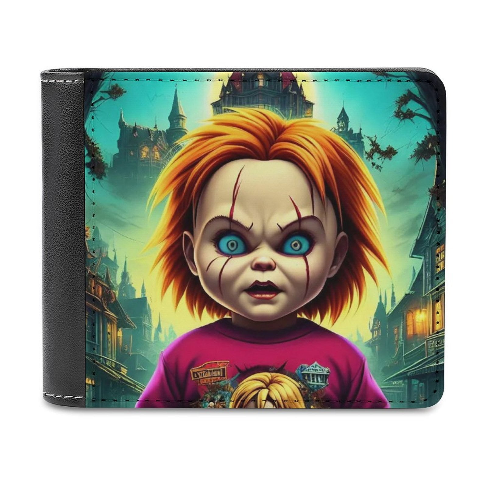 Chucky Horror PU Leather Wallet With Card Slots Bifold Wallet Money ...