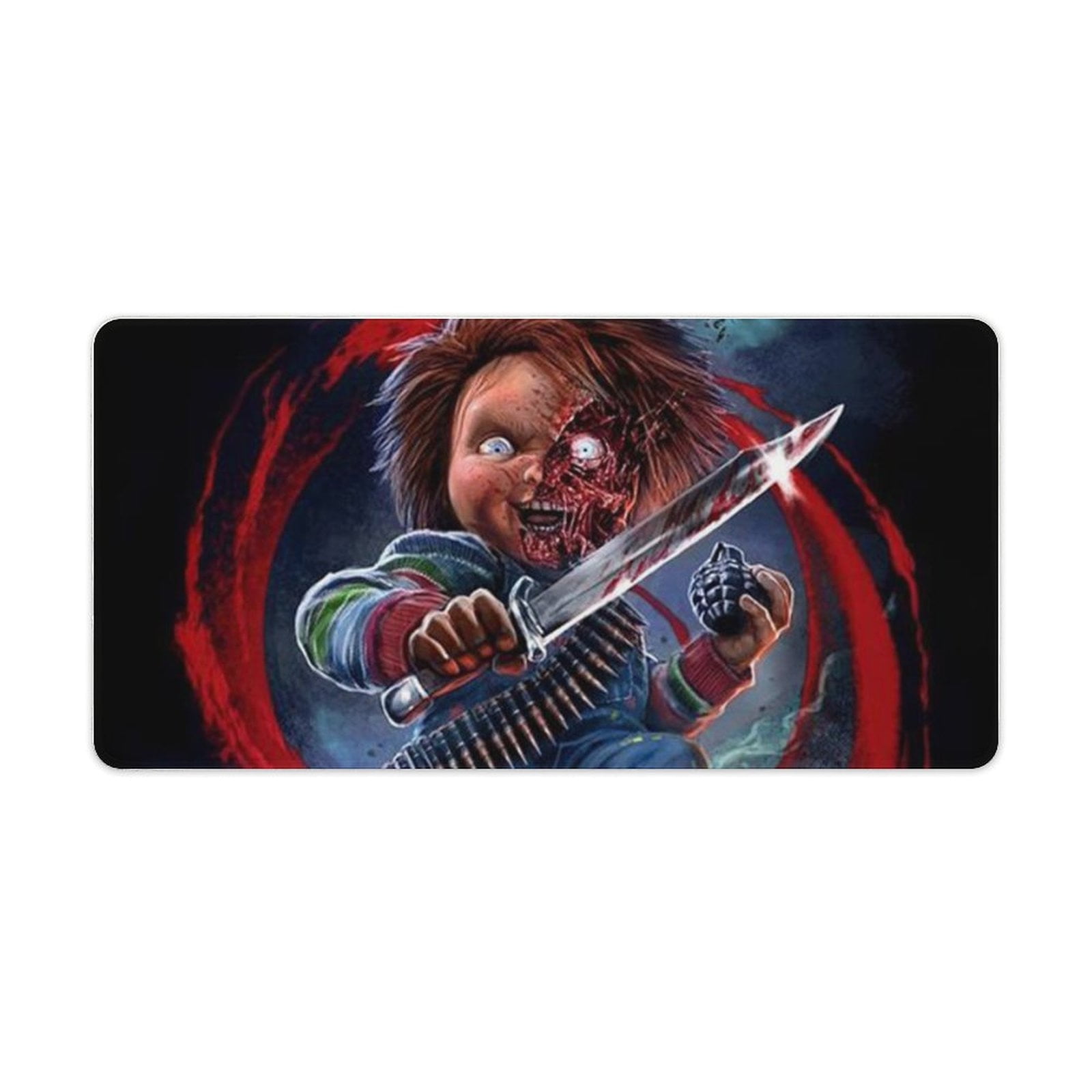 Chucky Horror Skull Extended Gaming Mouse Pad No-sliped Large Desk Mat ...