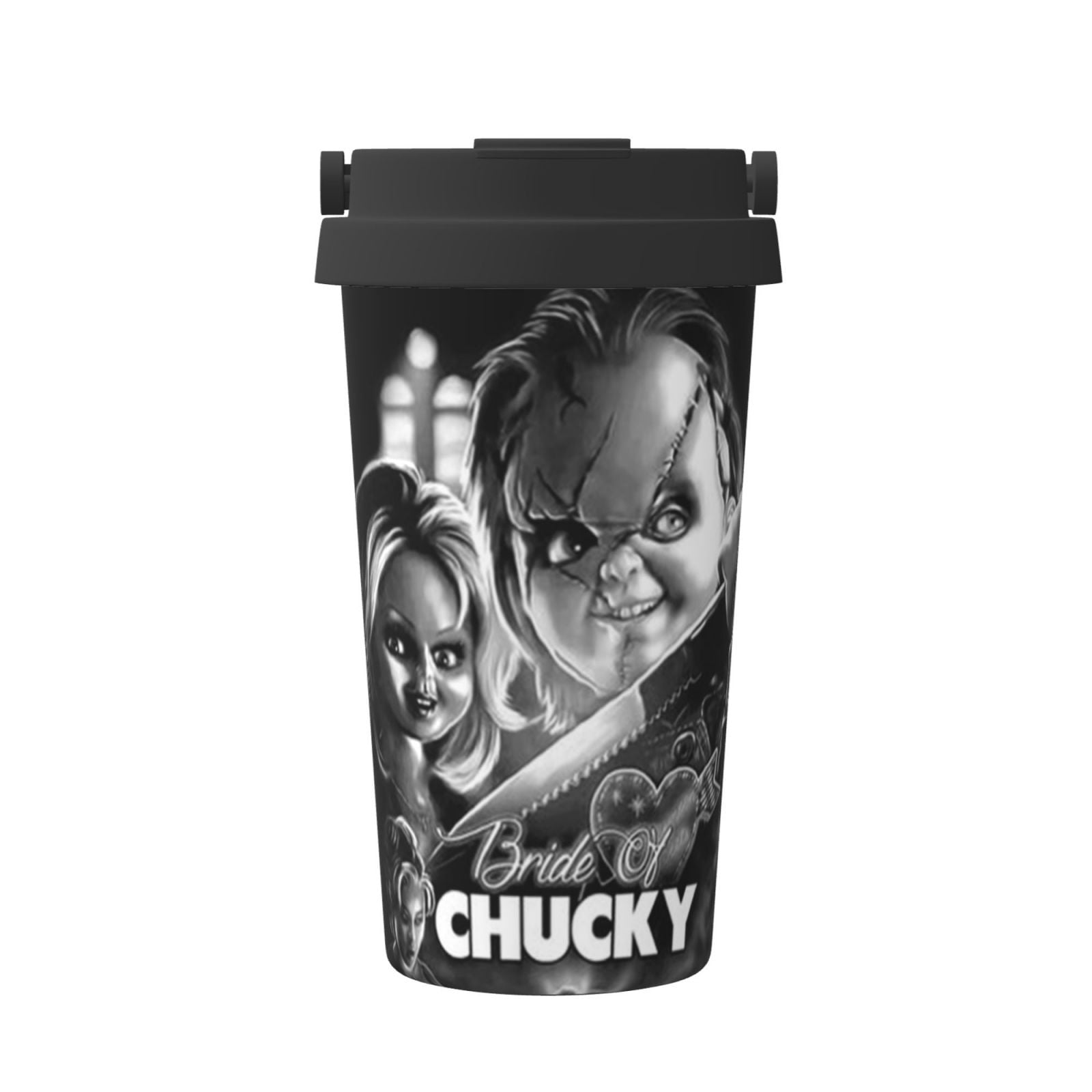 Chucky Insulated Coffee Mug Portable Thermos Cup Stainless Steel Water ...