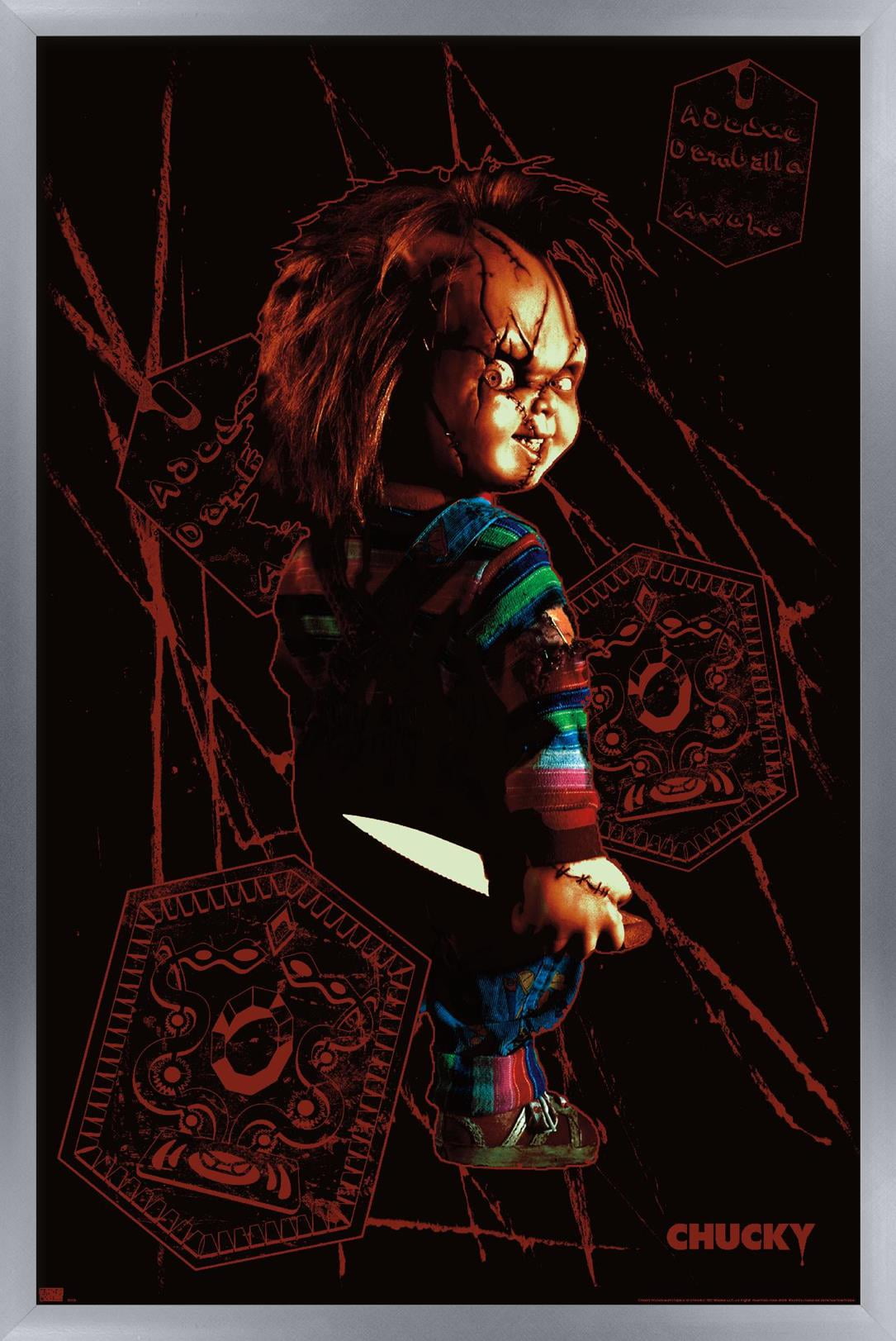 Chucky: Let's Be Friends - Knife Wall Poster, 22.375" x 34" Framed ...