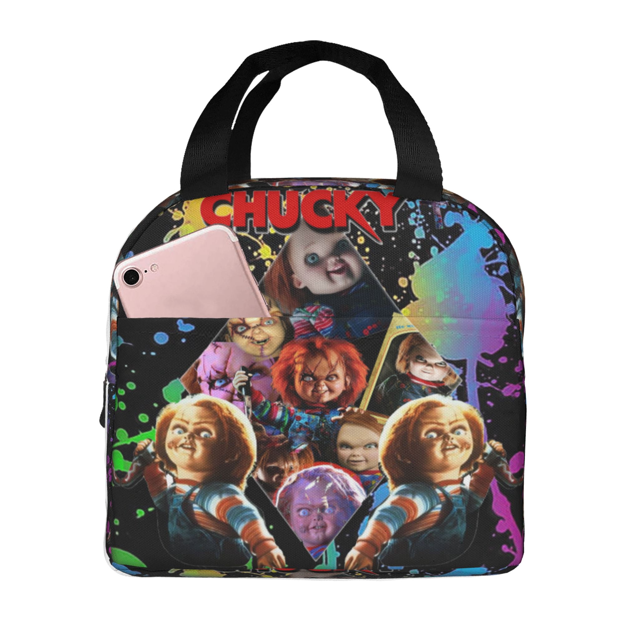 Chucky Lunch Bag Tote Shoulder Bags Insulated Lunch Box Picnic Beach ...