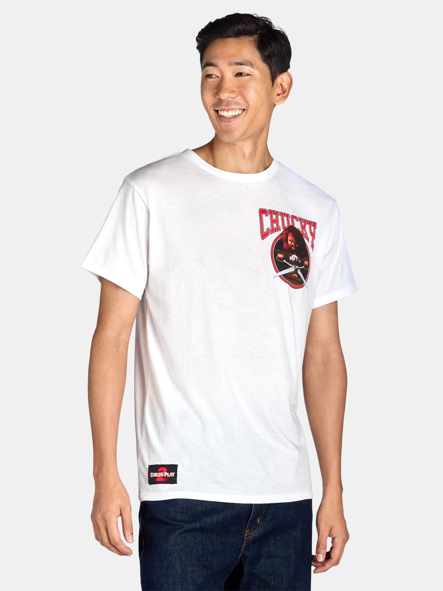 Chucky men's Front and Back Graphic Tee Sizes S-XXL - Walmart.com