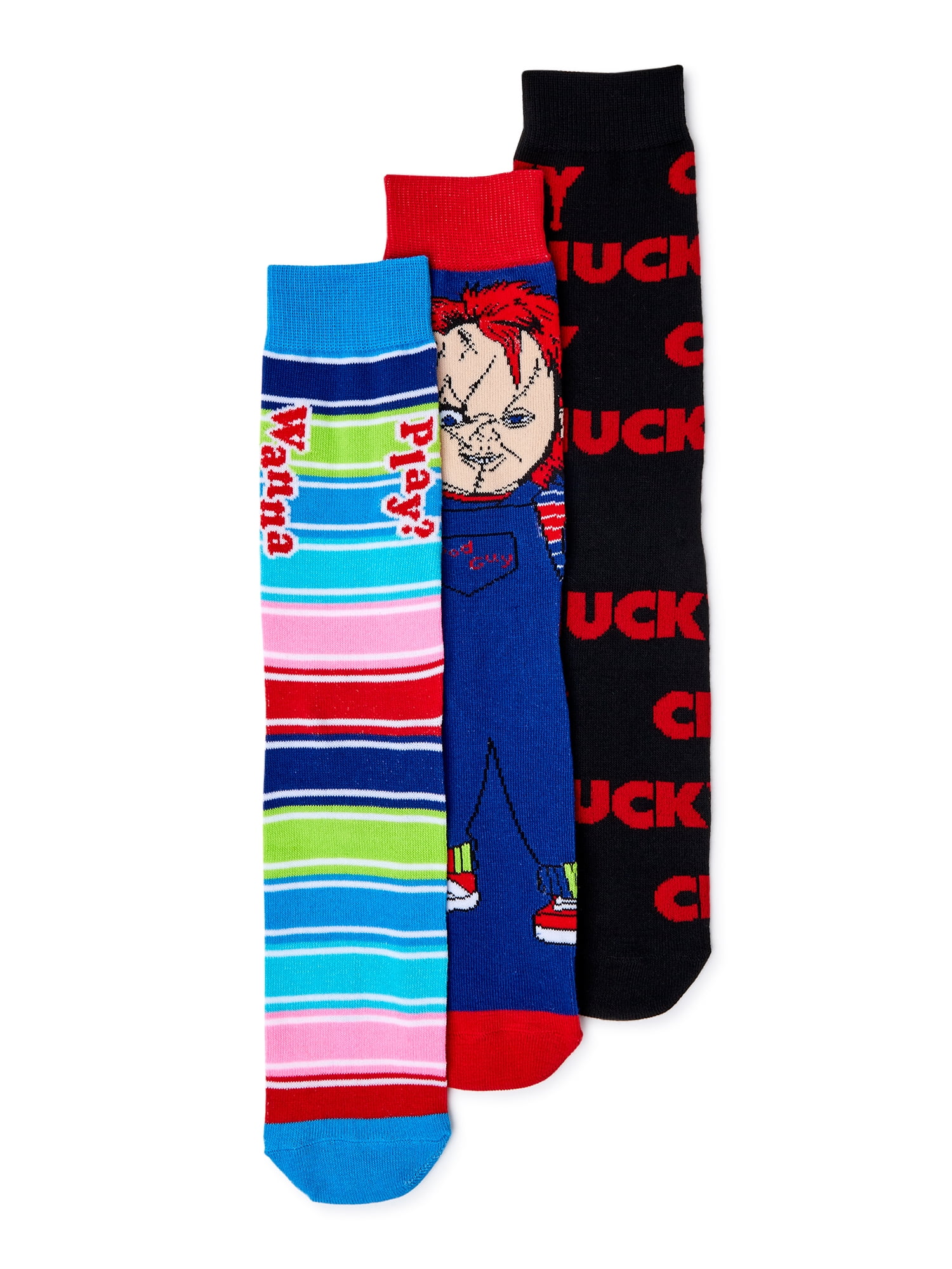 Chucky Men's Giftable Socks, 3-Pack - Walmart.com