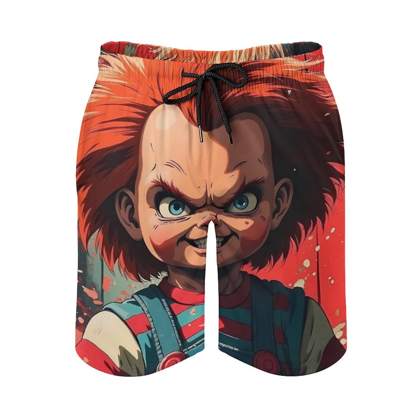 Chucky Men's Shorts Quick Dry 3D Printed Beach Men's Swim Trunks with ...
