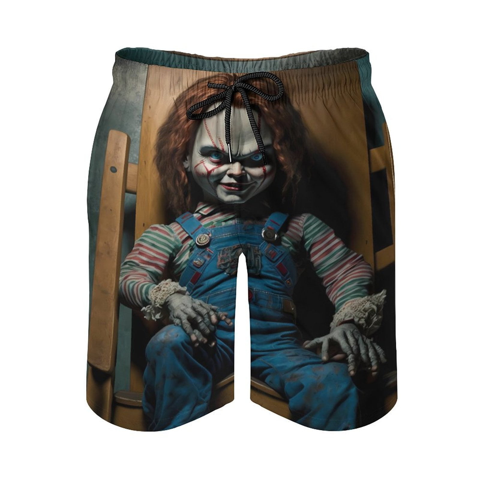 Chucky Men's Shorts Quick Dry 3D Printed Beach Men's Swim Trunks with ...