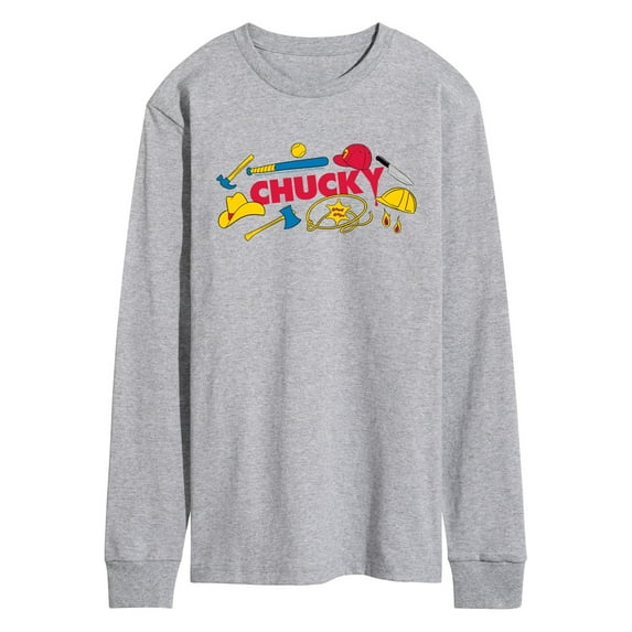 Chucky - Movie Icons - Men's Long Sleeve Graphic T-Shirt - Walmart.com