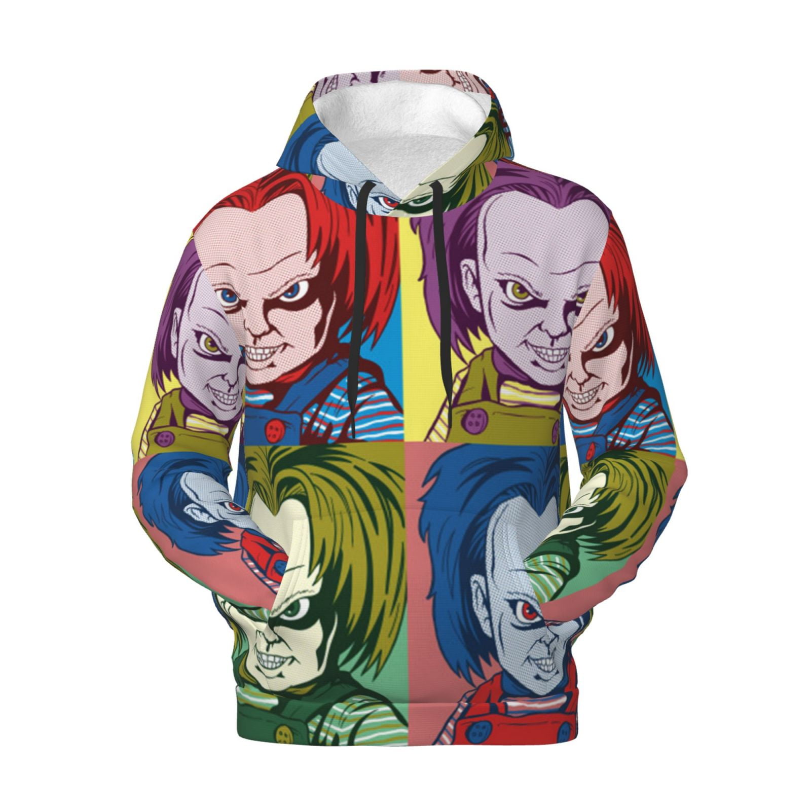 Chucky Movie Scary Men's Sweatshirt Hoodies Soft Plush Fleece Pullover ...