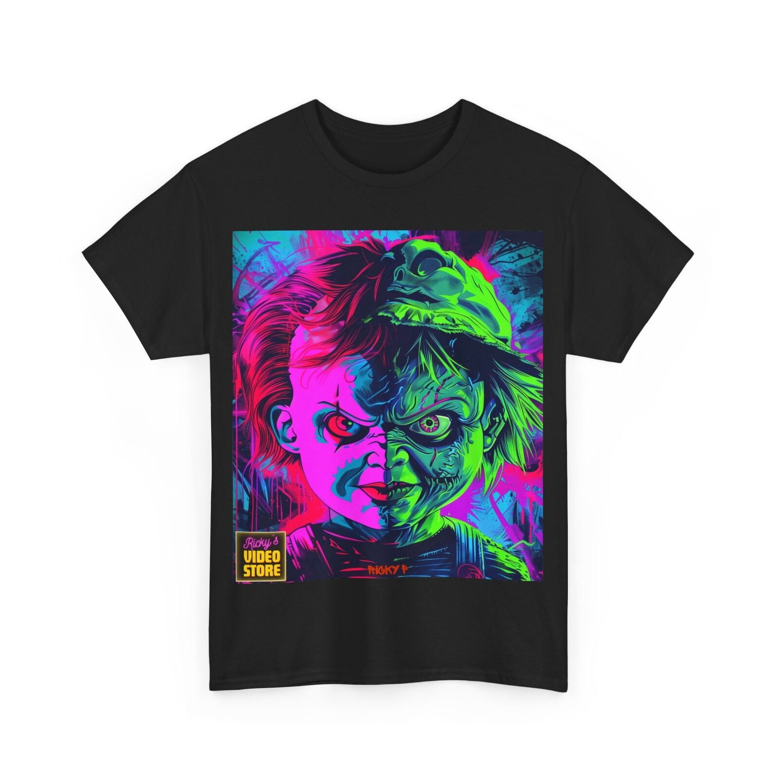 Chucky Neon T shirt By Ricky P -Chucky-inspired art - Walmart.com