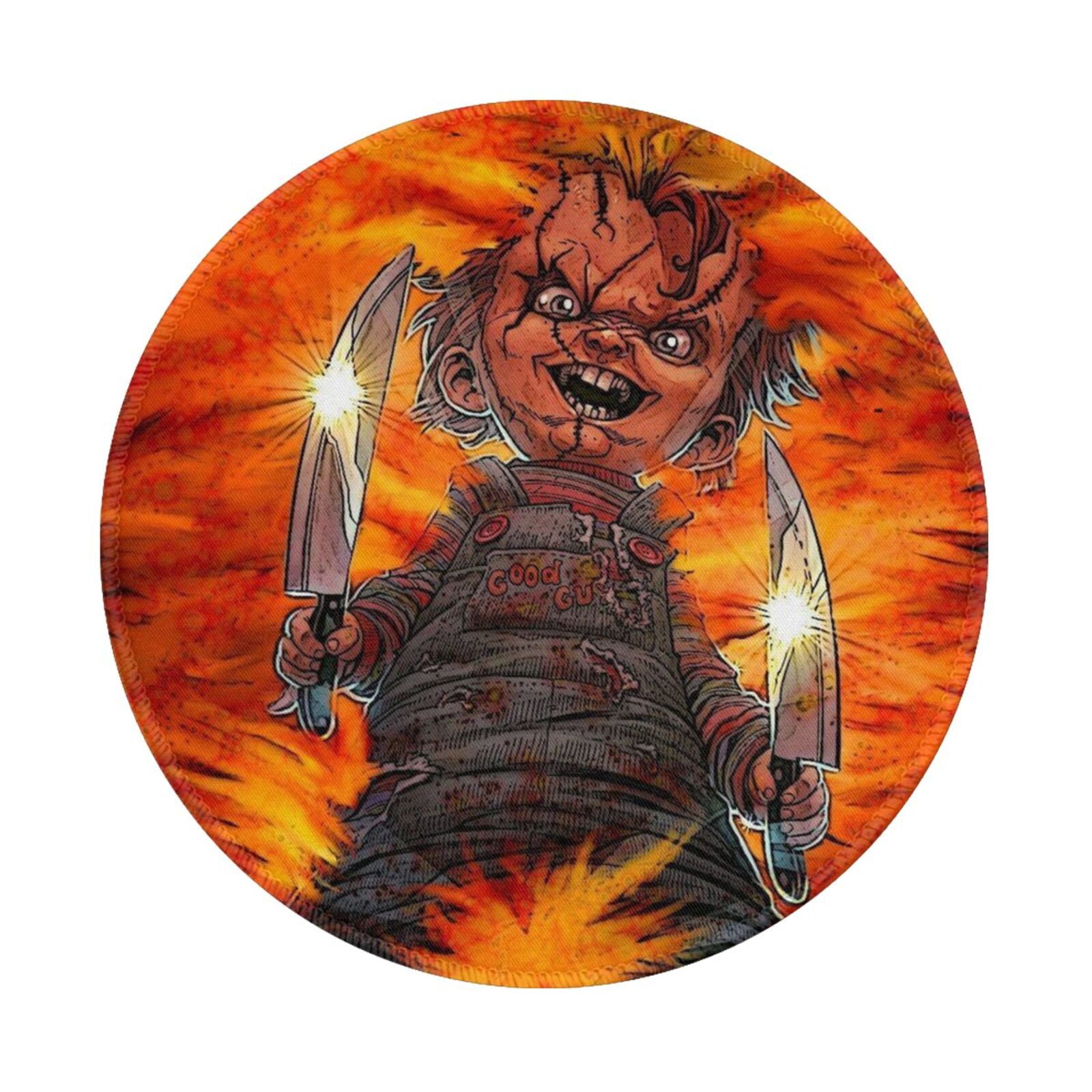 Chucky Non-Slip Rubber Base Mouse Mat 8 Inch Round Mouse Pad With ...