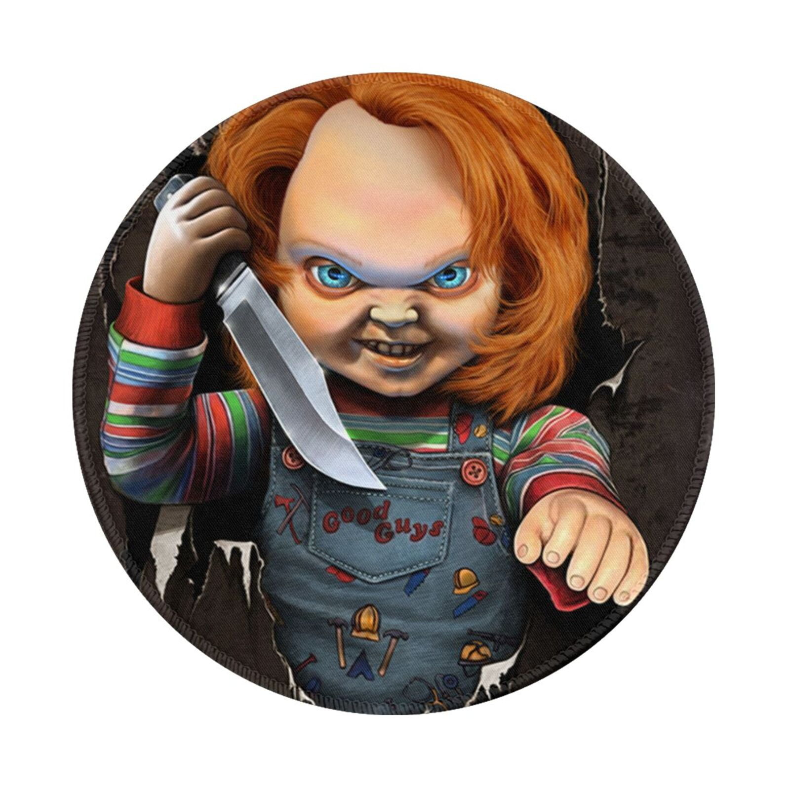 Chucky Non-Slip Rubber Base Mouse Mat 8 Inch Round Mouse Pad With ...