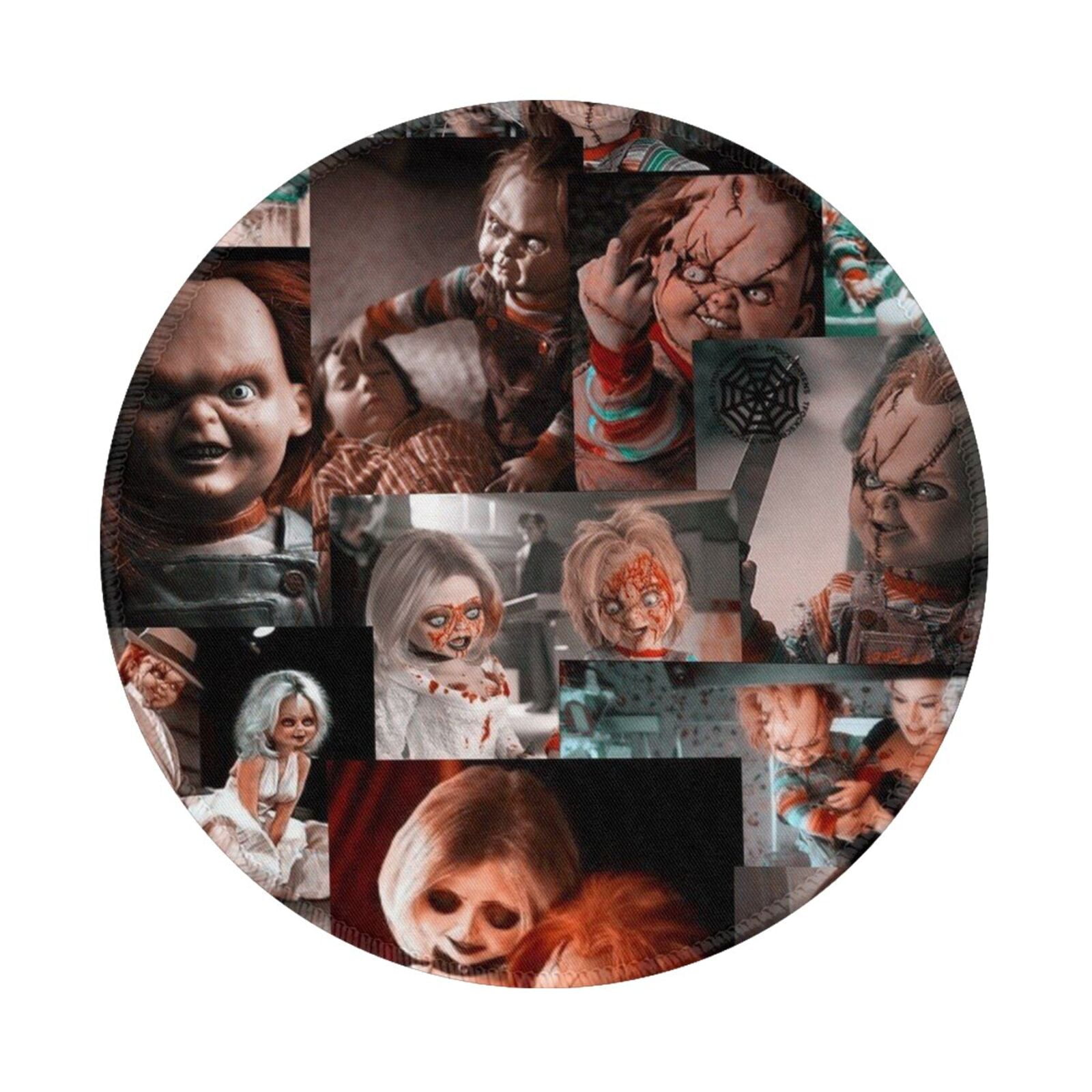 Chucky Non-Slip Rubber Base Mouse Mat 8 Inch Round Mouse Pad With ...